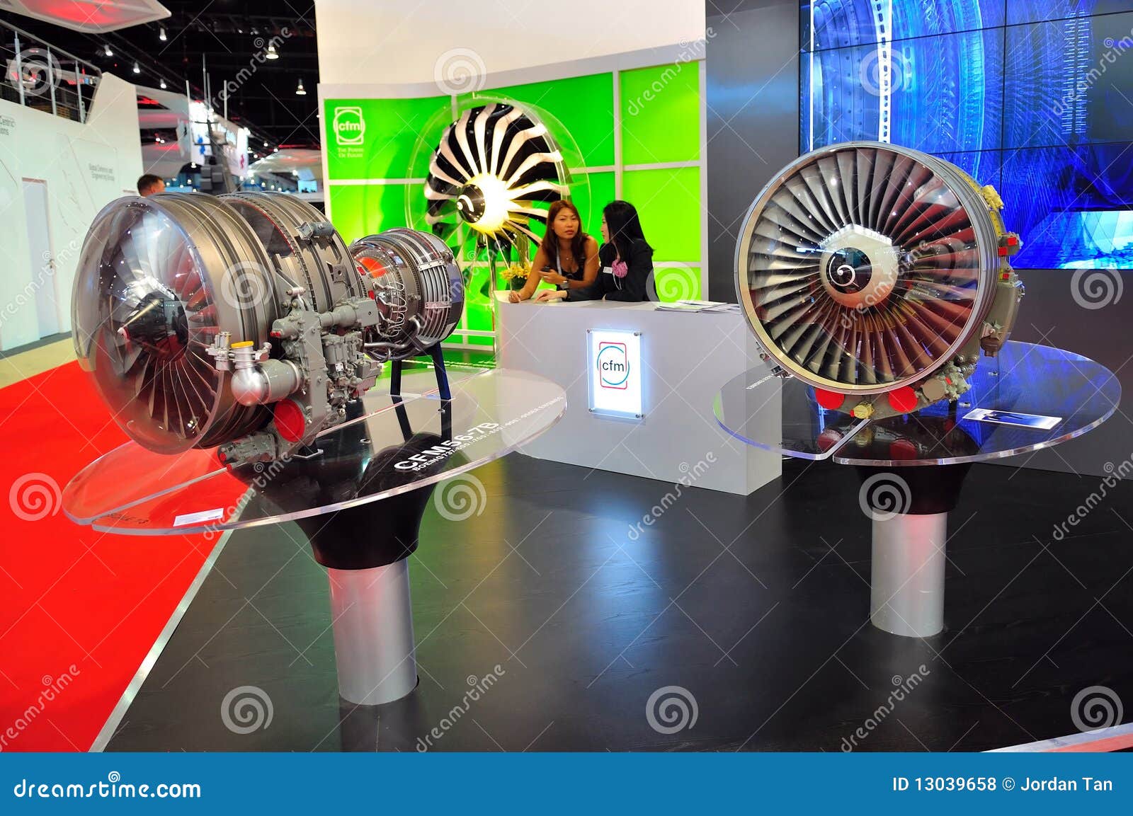 Model of Jet Engine at Singapore Airshow Editorial Stock Photo - Image ...