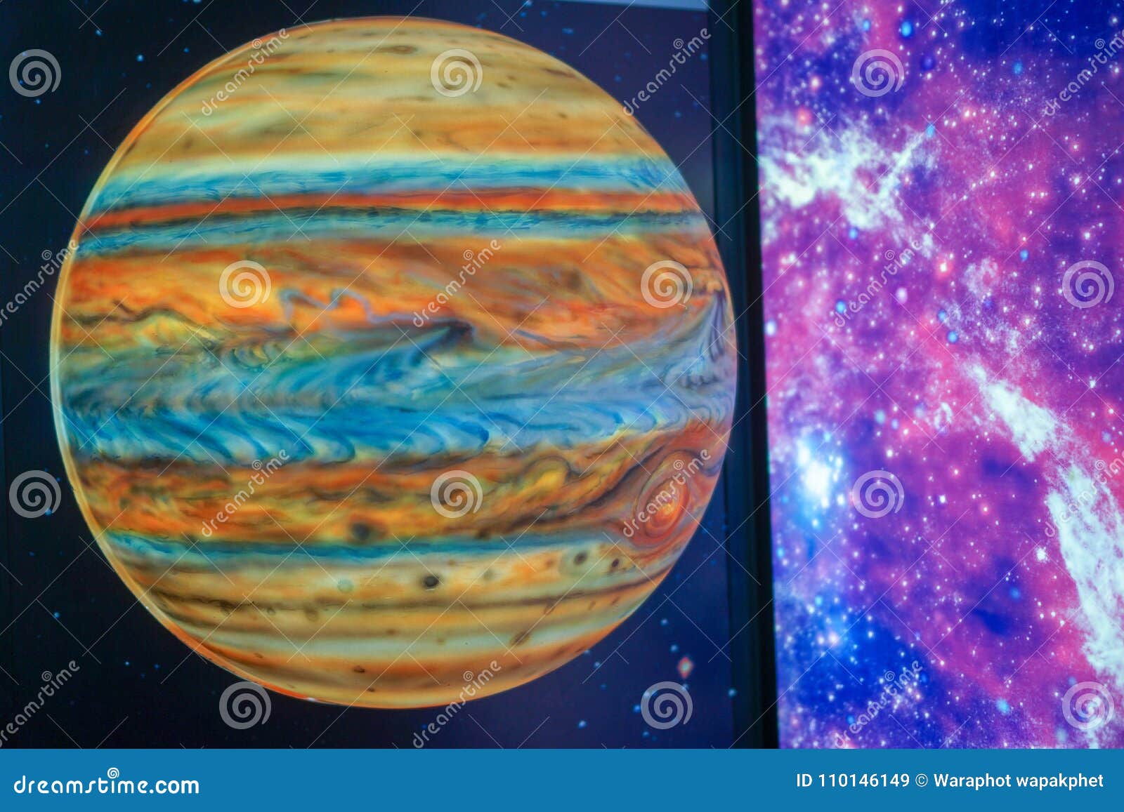 Model Jupiter , Scientific Concepts To the Stars Stock Illustration ...