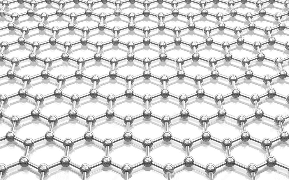 Model Kristalrooster Graphene Stock Illustratie - Illustration of ...