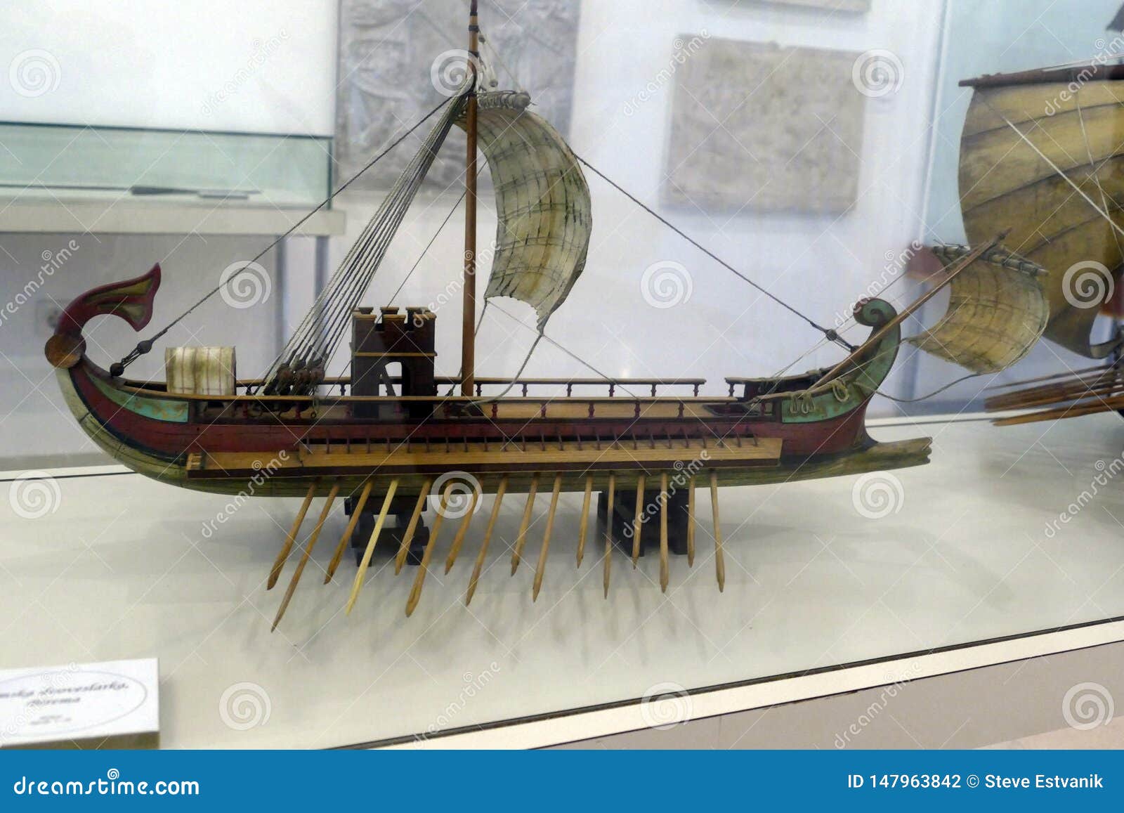 Model of Liburna Light Galley Editorial Photography - Image of croatia ...