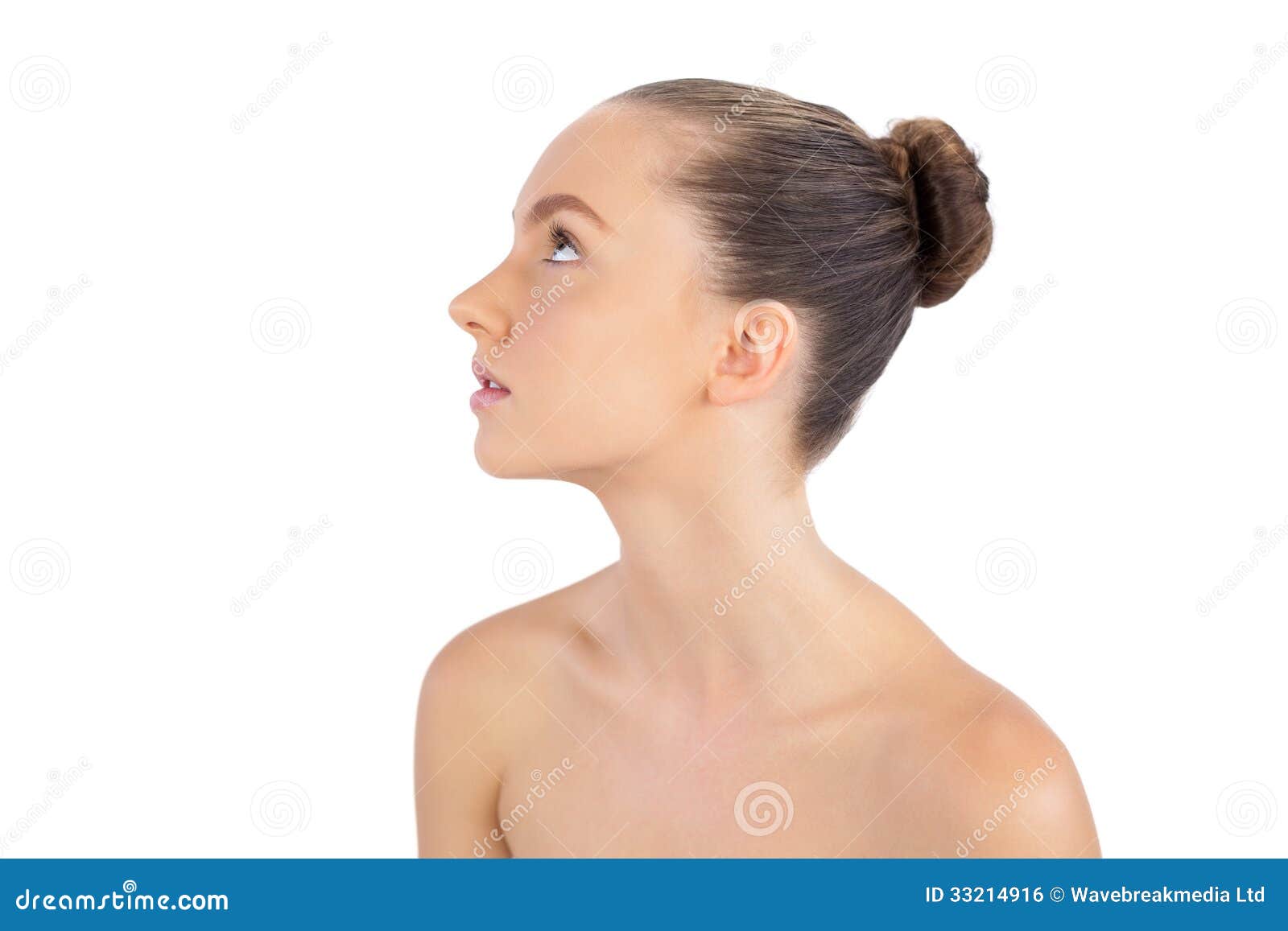 Model looking up stock photo. Image of clean, caucasian - 33214916