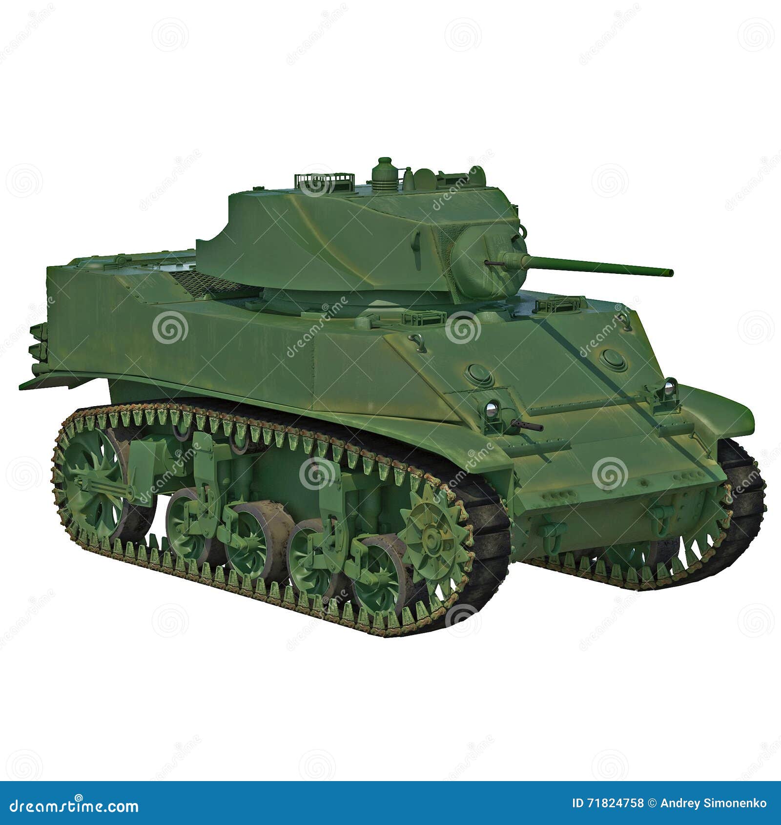 Light Tank Apc With Arctic Camouflage With Fictional Design - Isolated ...