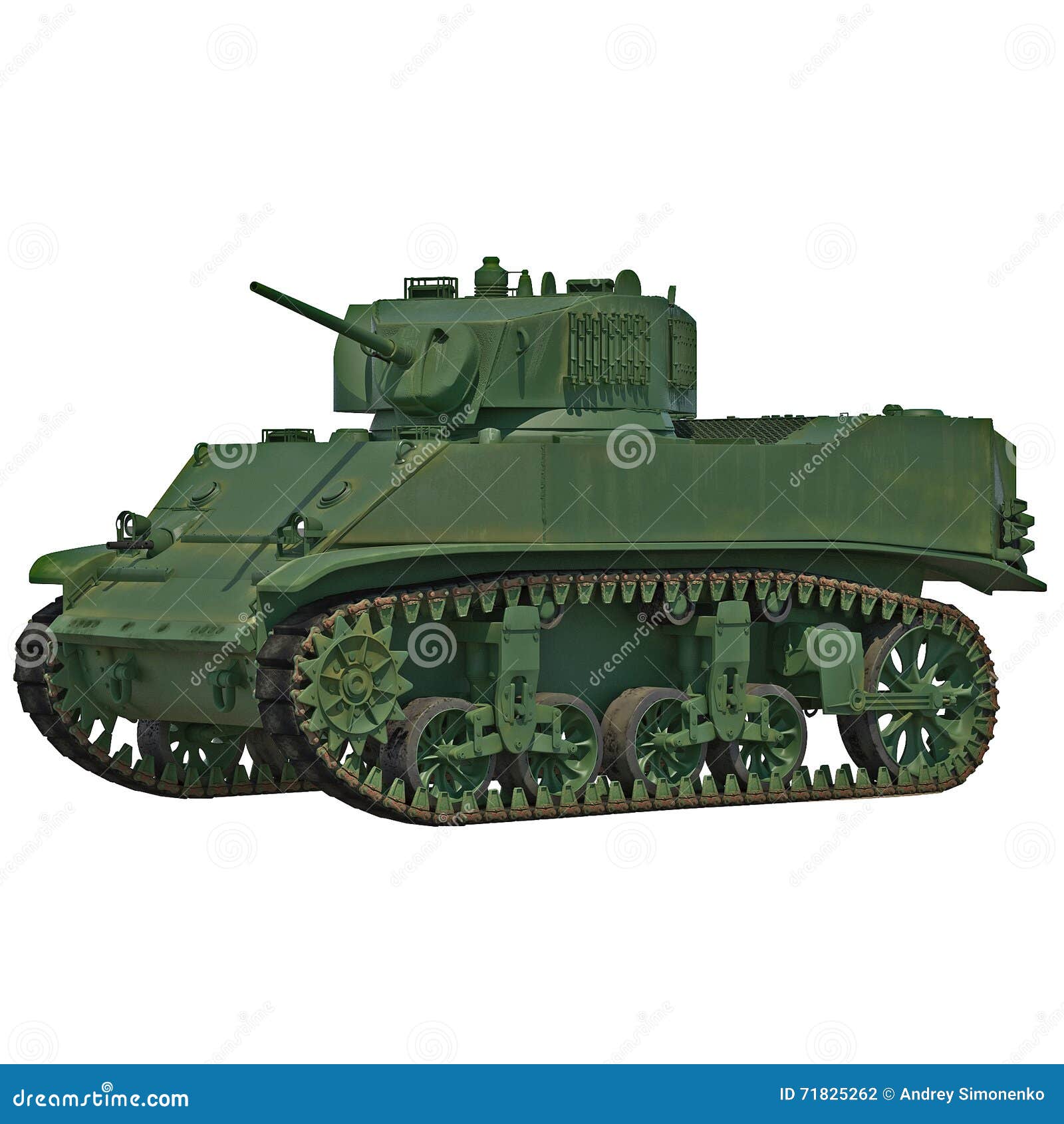 Light Tank Apc With Desert Camouflage With Fictional Design - Isolated ...