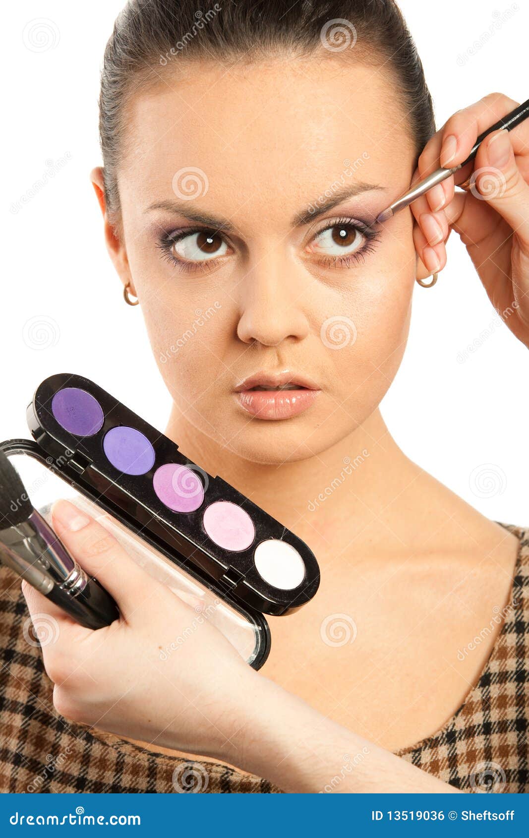 Model with makeup stock photo. Image of caucasian, women - 13519036