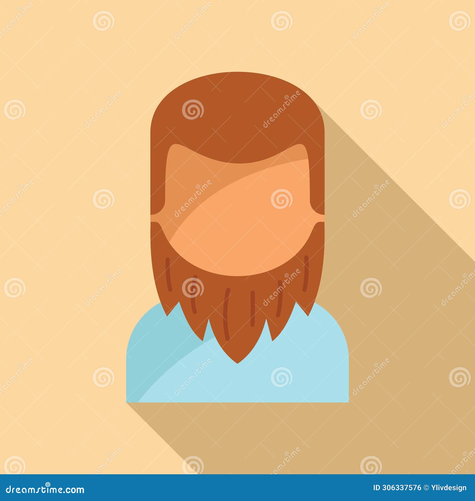 Model Male Portrait Icon Flat Vector. Individual Aged Stock ...
