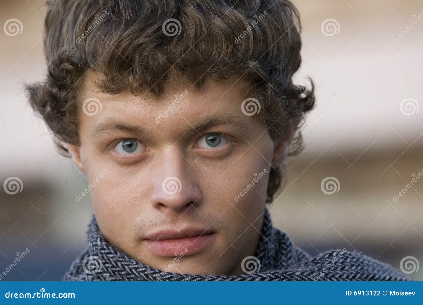 Model Man with Beautiful Face Stock Photo - Image of looking, fashion ...