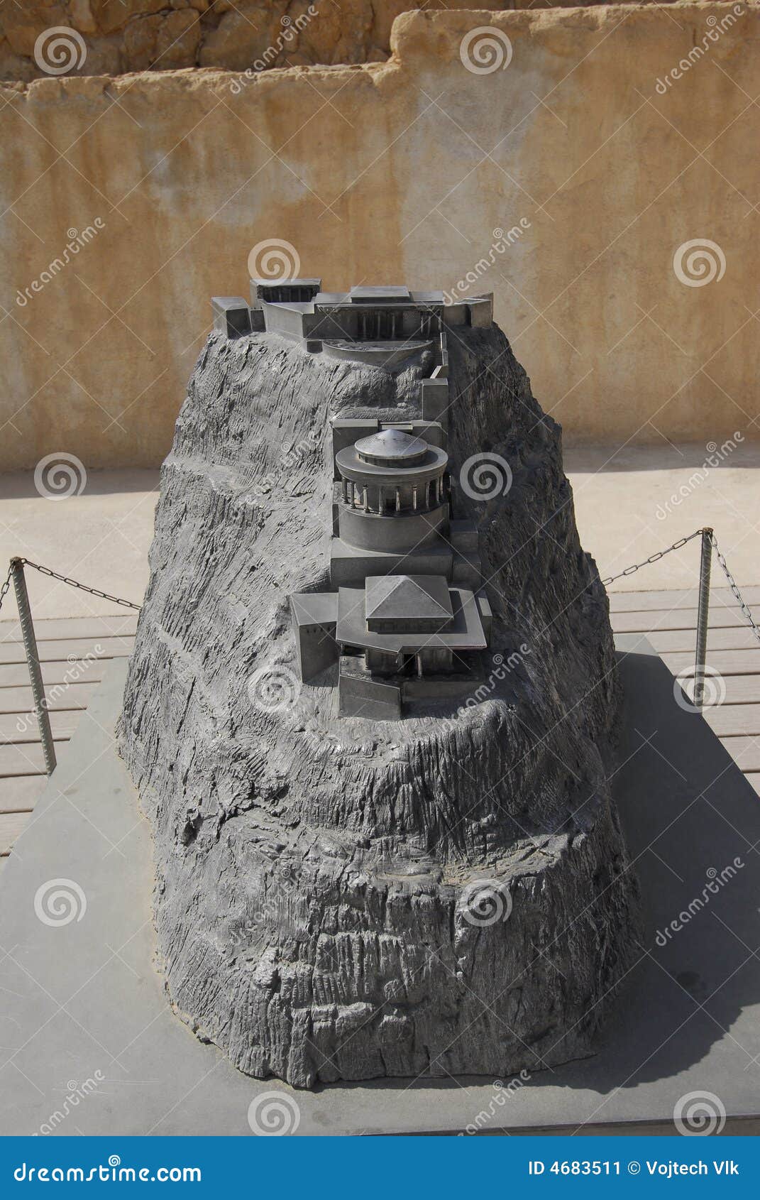 Model of Masada fortress stock image. Image of canaan - 4683511