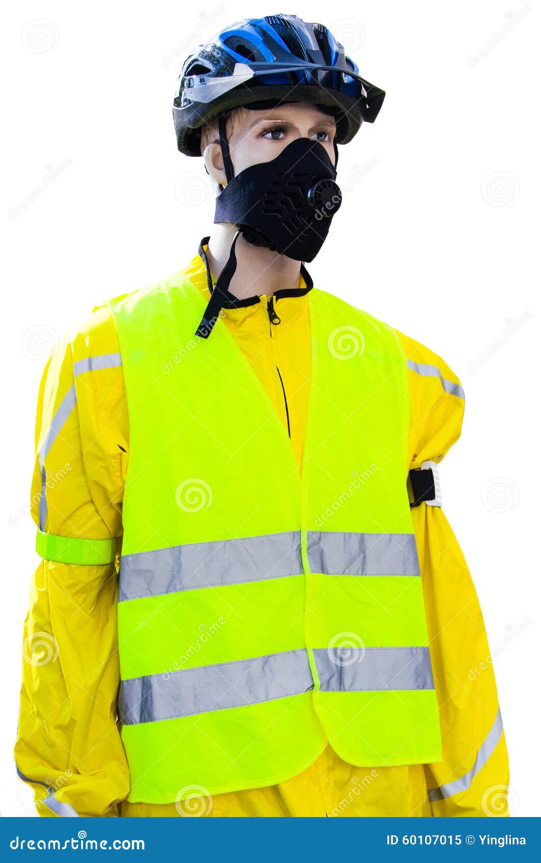 Model Met De Uitrusting Van De Fietsbescherming Stock Afbeelding ...