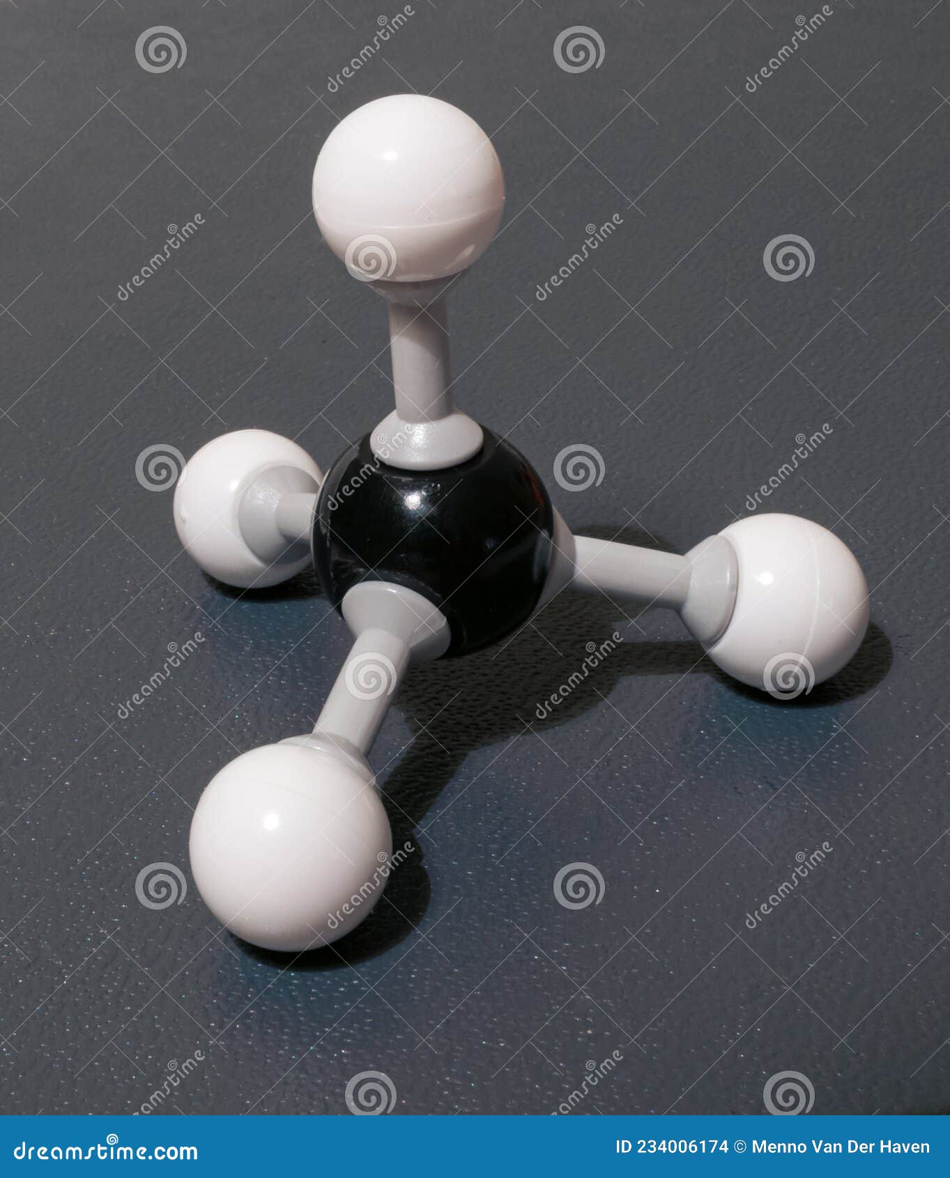 Model of a Methane Molecule, Used in Chemistry Class Stock Photo ...