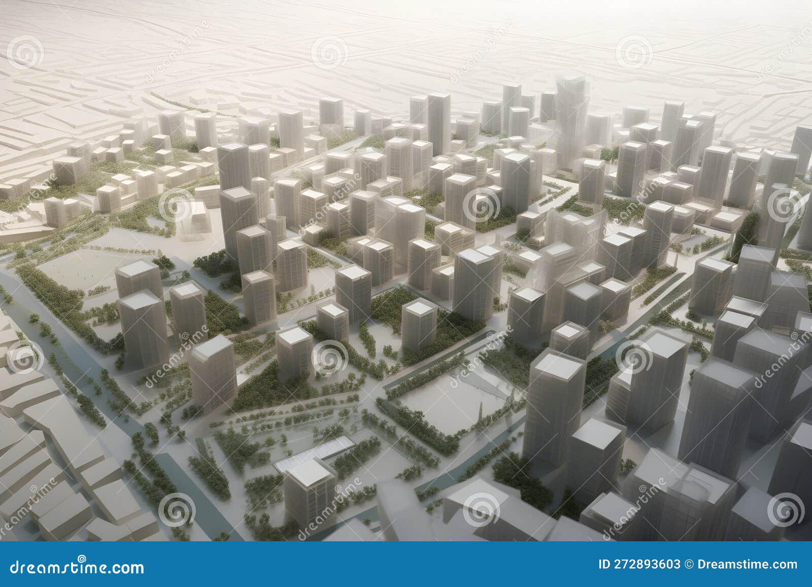 Layout City Under Construction Stock Image - Image of digital ...