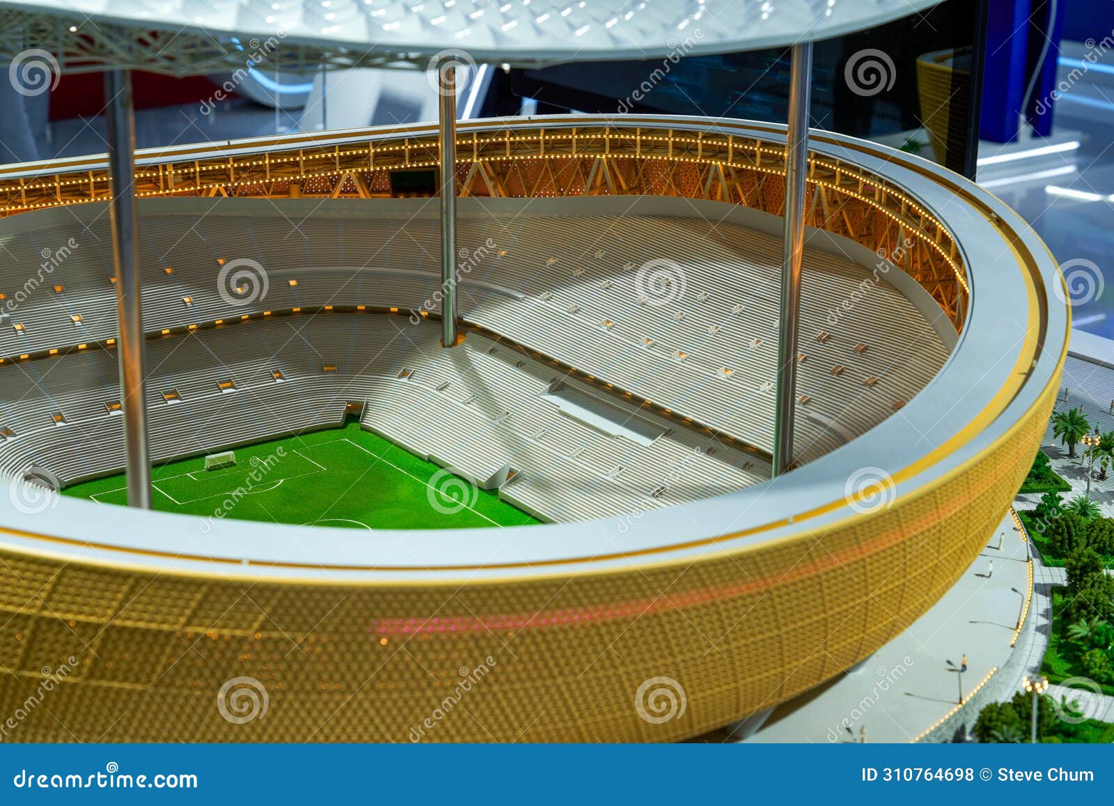 Model of a Modern Football Field Stadium Stock Photo - Image of henan ...