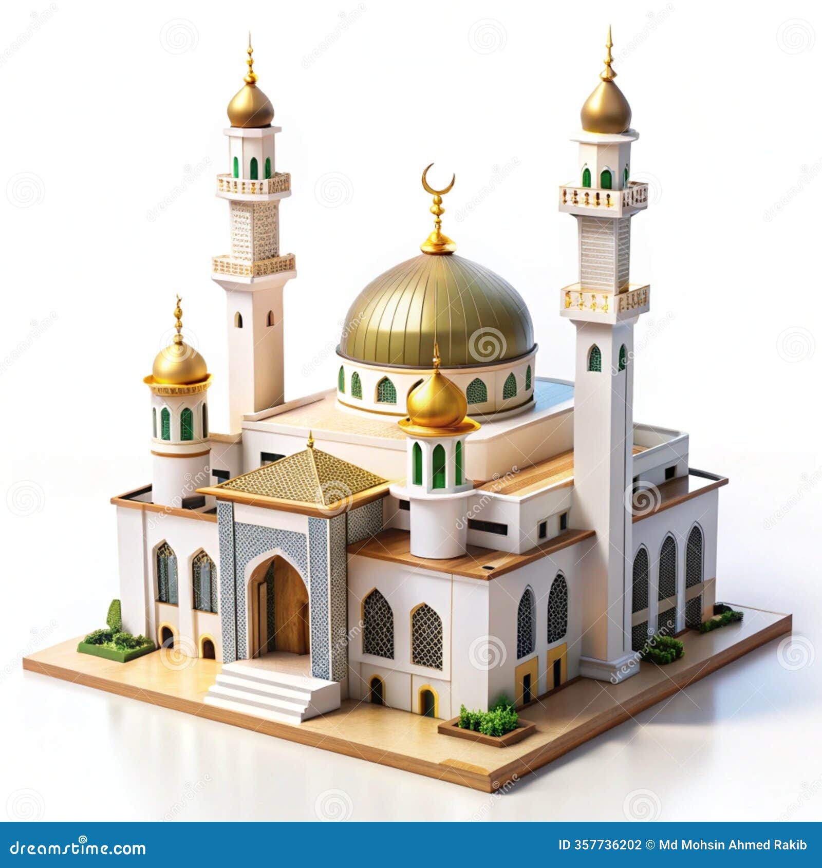 Modern Mosque Design With Wind Turbine Stock Photography ...