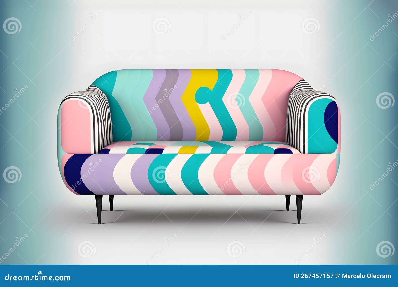 Red Single Sofa Icon Animated PNG Illustration Isolated On Transparent ...
