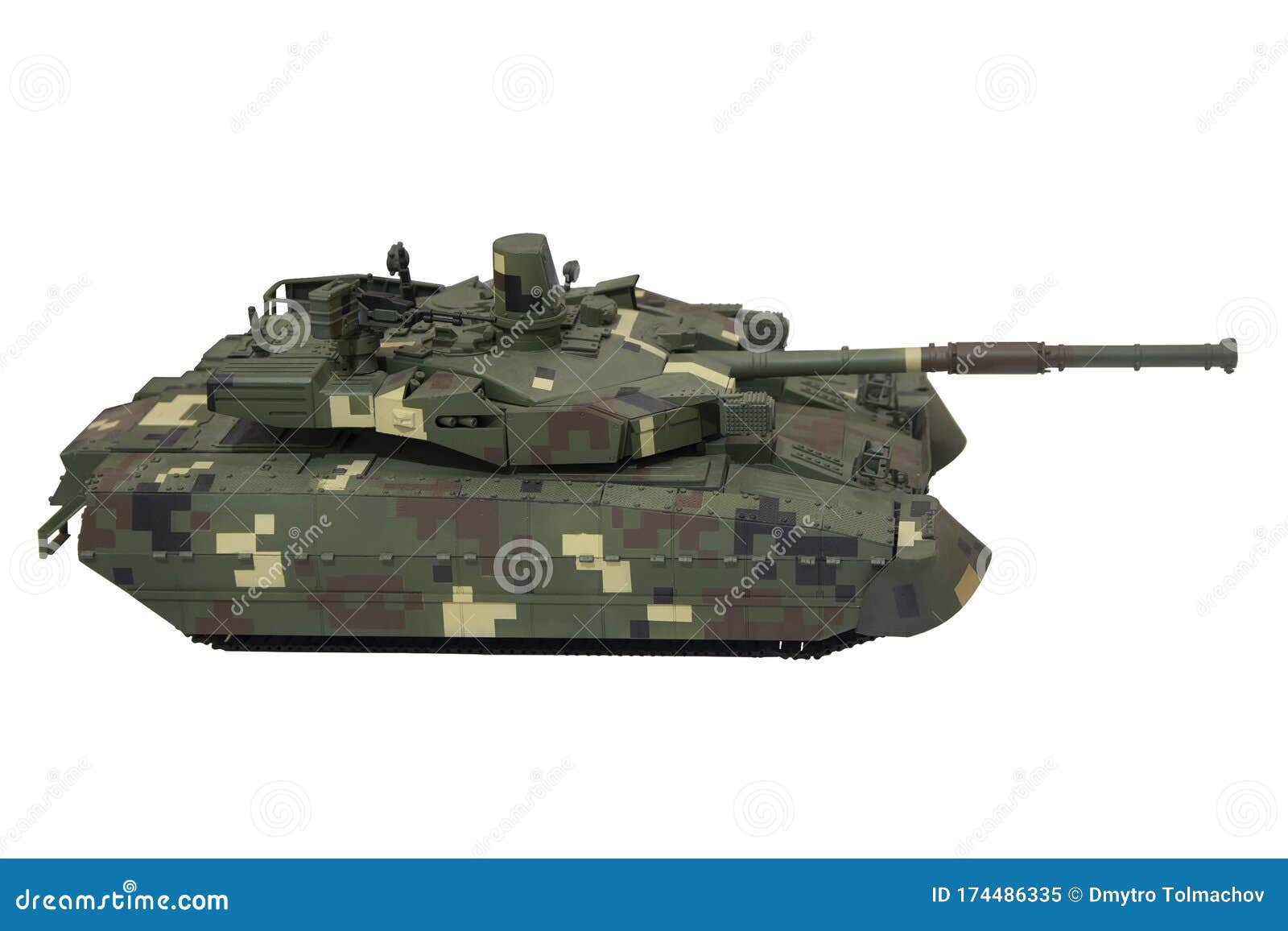 Model of a modern tank stock image. Image of generation - 174486335