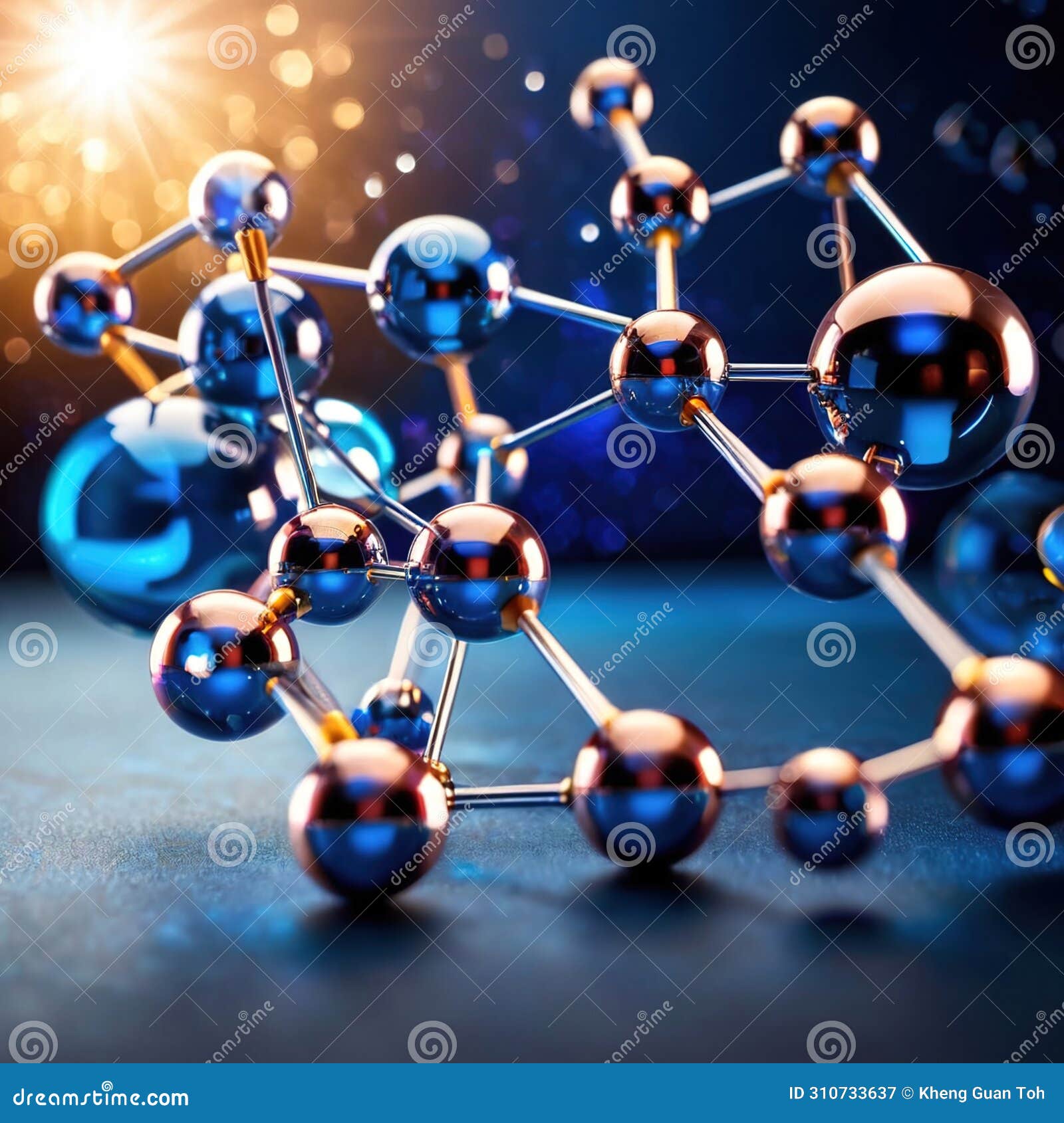Model of Molecular Structure, Chemistry Representation of Molecule ...