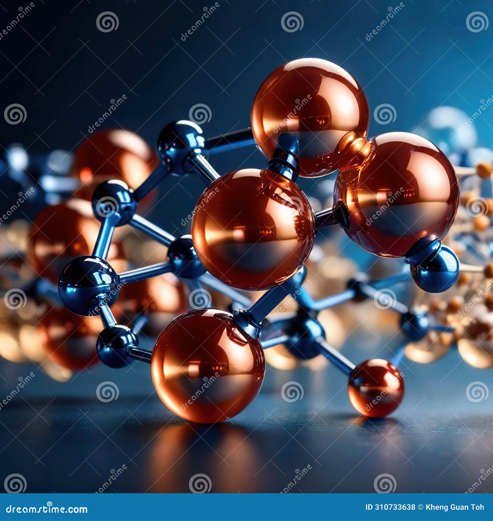 Model of Molecular Structure, Chemistry Representation of Molecule ...