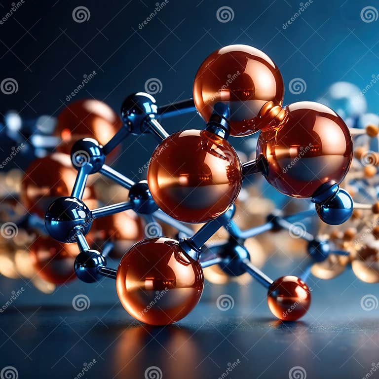 Model of Molecular Structure, Chemistry Representation of Molecule ...