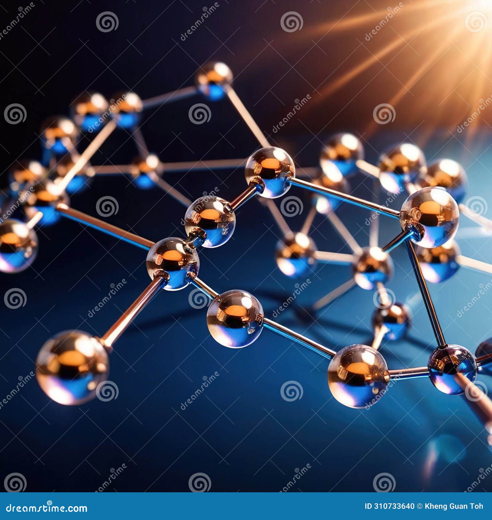 Model of Molecular Structure, Chemistry Representation of Molecule ...