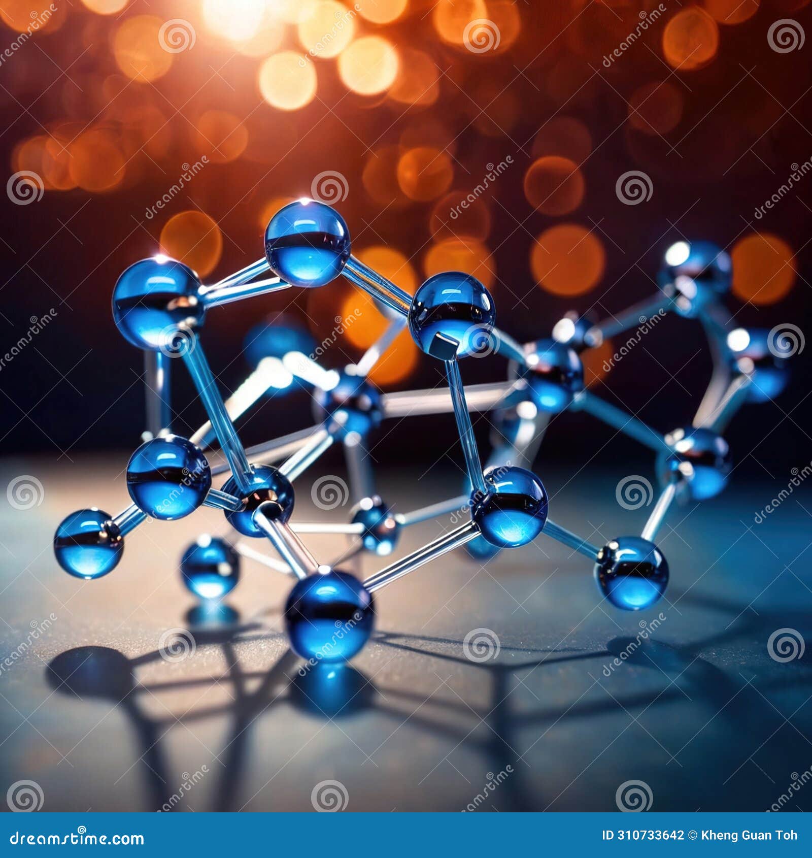 Model of Molecular Structure, Chemistry Representation of Molecule ...