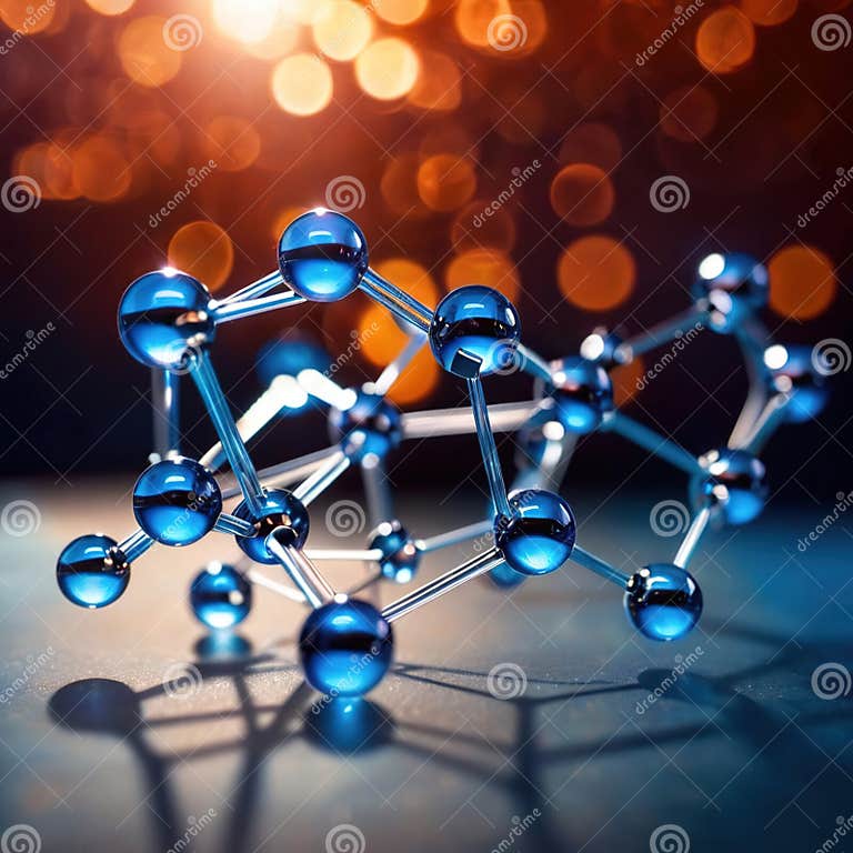 Model of Molecular Structure, Chemistry Representation of Molecule ...