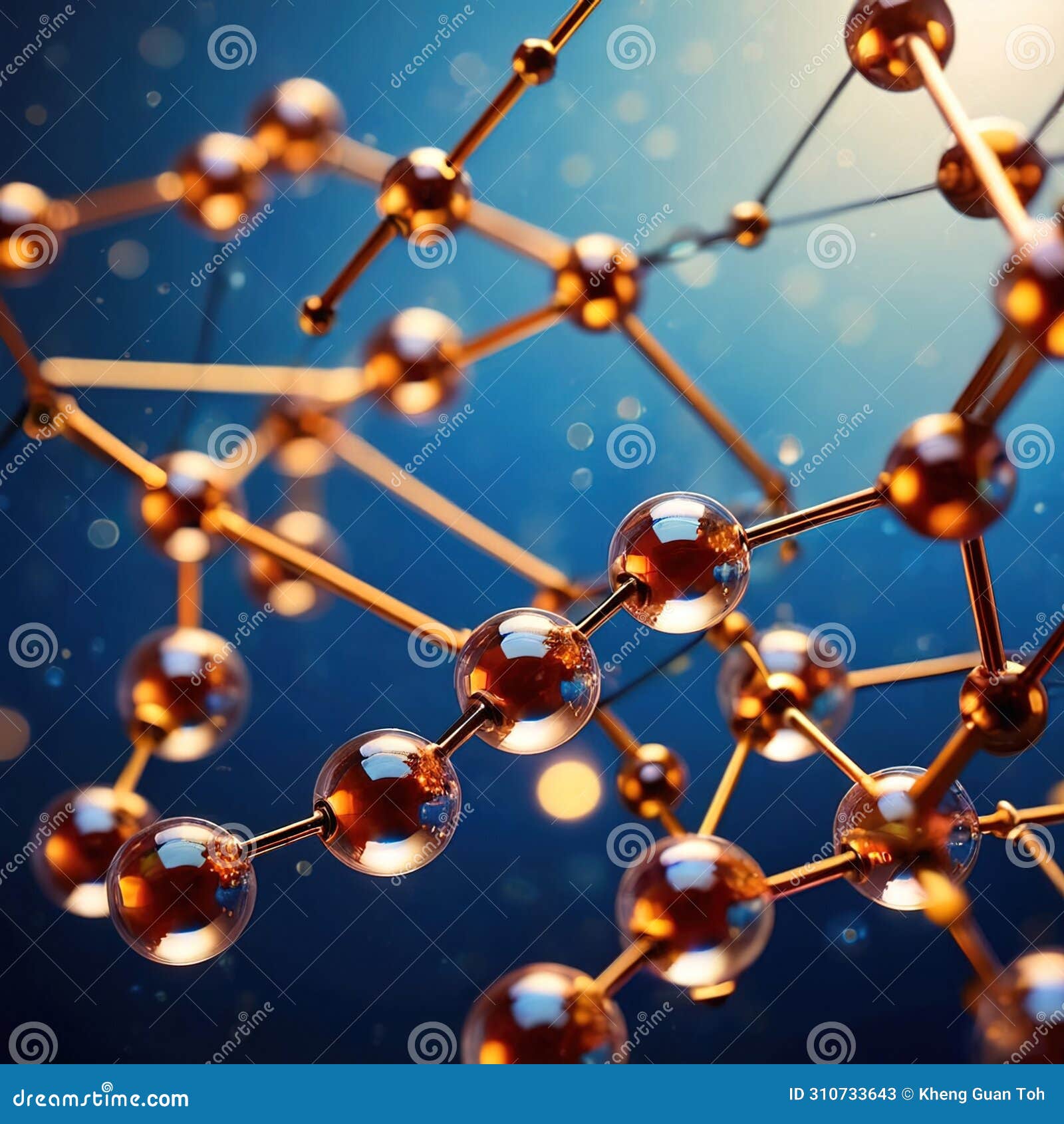 Model of Molecular Structure, Chemistry Representation of Molecule ...