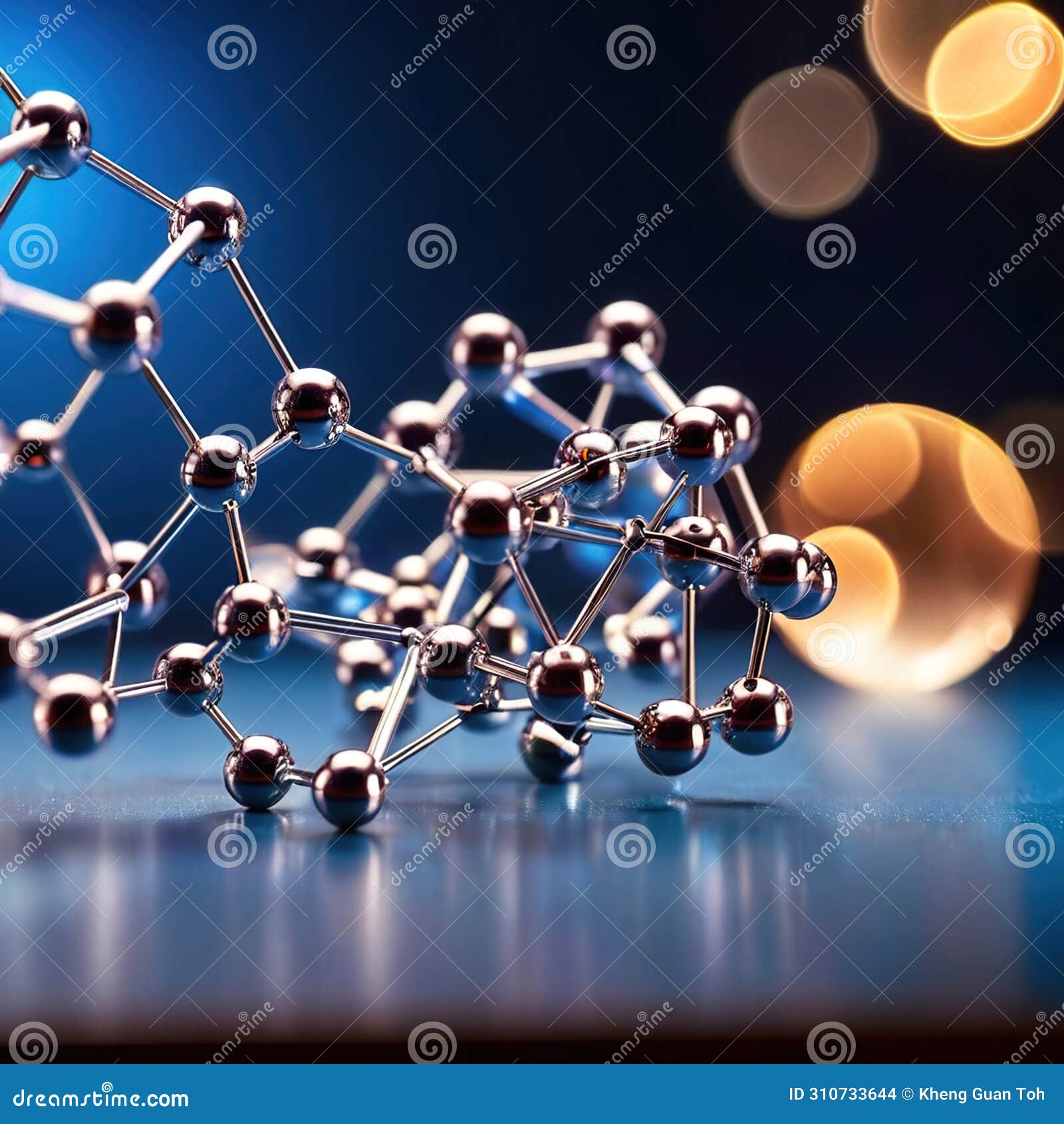 Model of Molecular Structure, Chemistry Representation of Molecule ...
