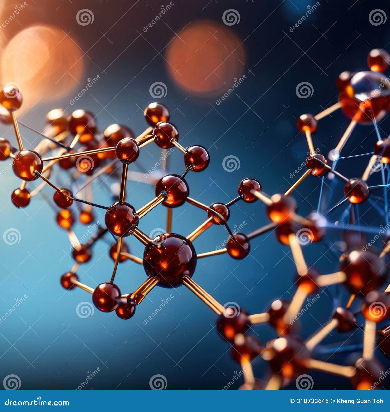 Model of Molecular Structure, Chemistry Representation of Molecule ...