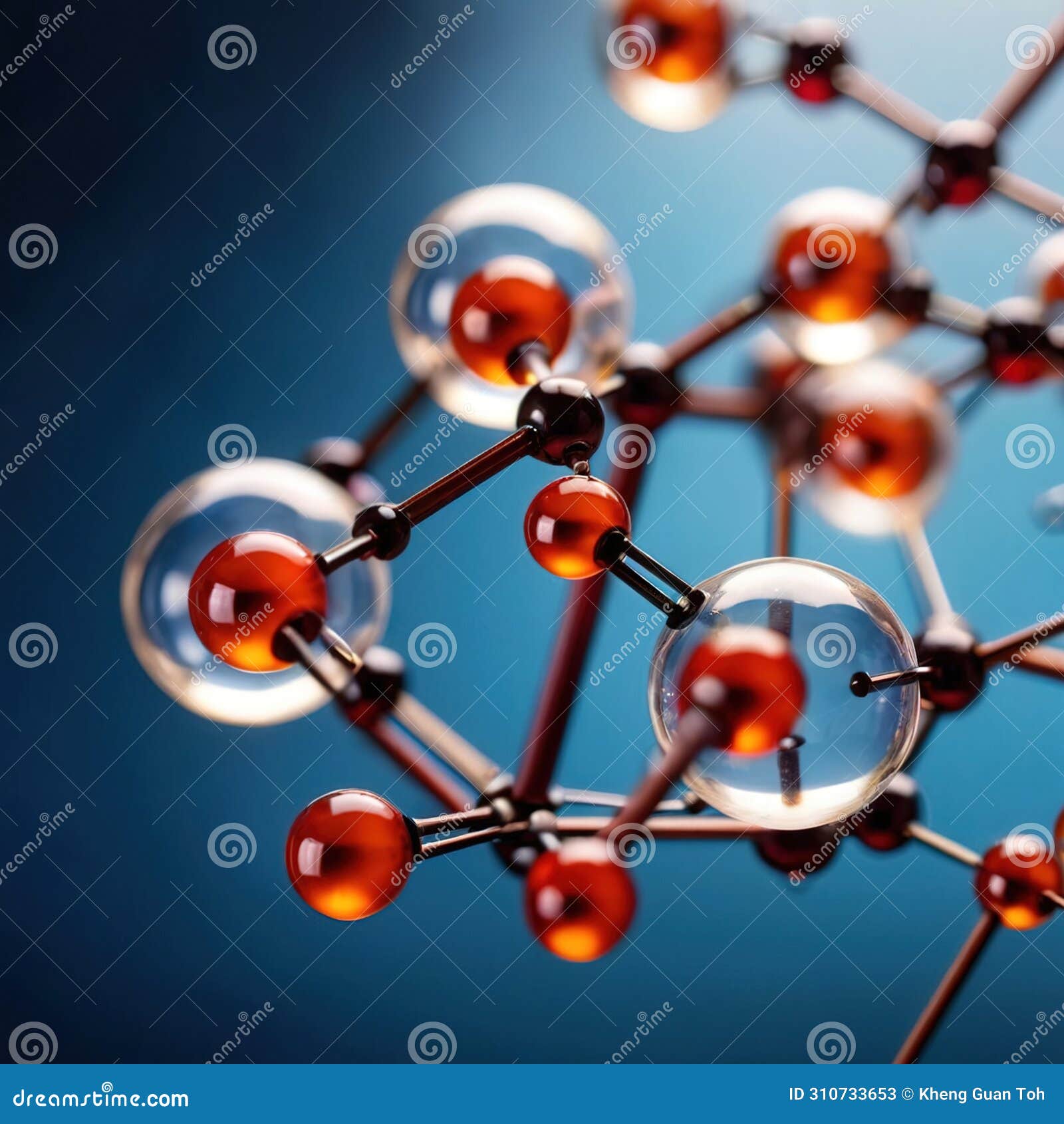 Model of Molecular Structure, Chemistry Representation of Molecule ...