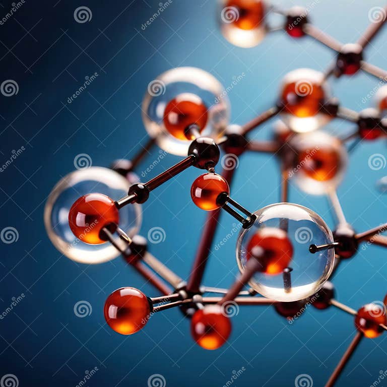 Model of Molecular Structure, Chemistry Representation of Molecule ...