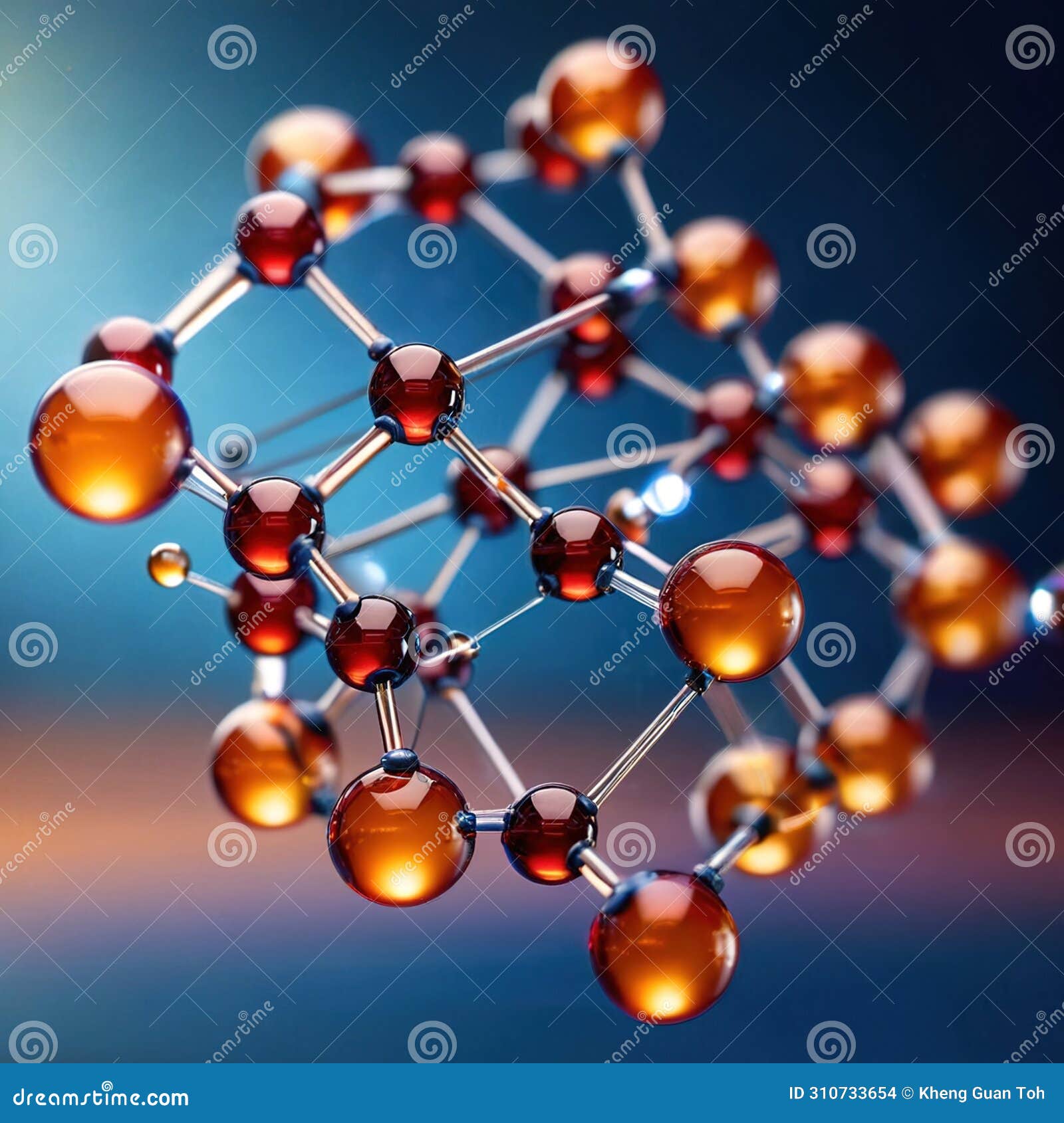 Model of Molecular Structure, Chemistry Representation of Molecule ...
