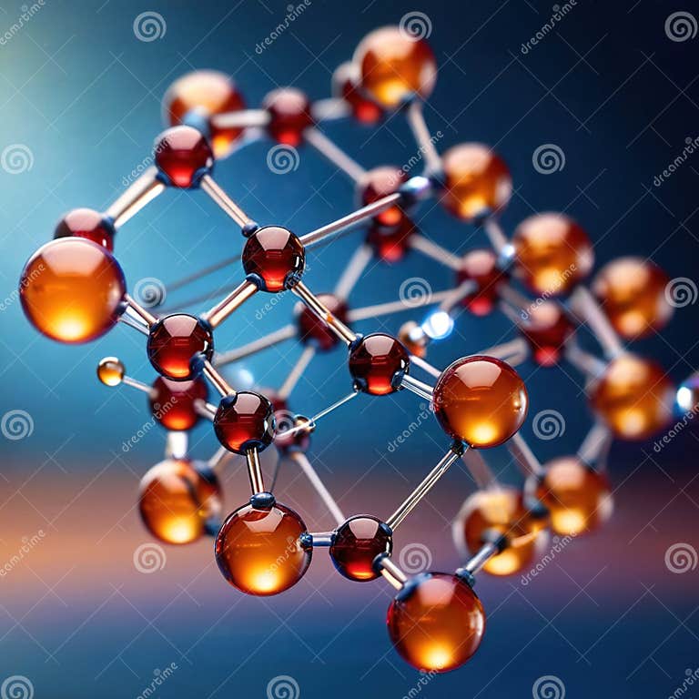 Model of Molecular Structure, Chemistry Representation of Molecule ...