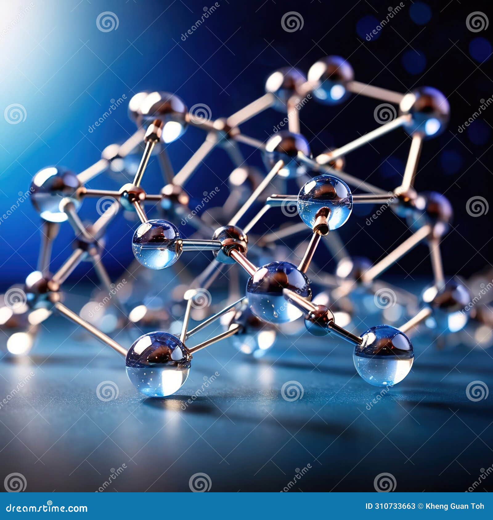 Model of Molecular Structure, Chemistry Representation of Molecule ...