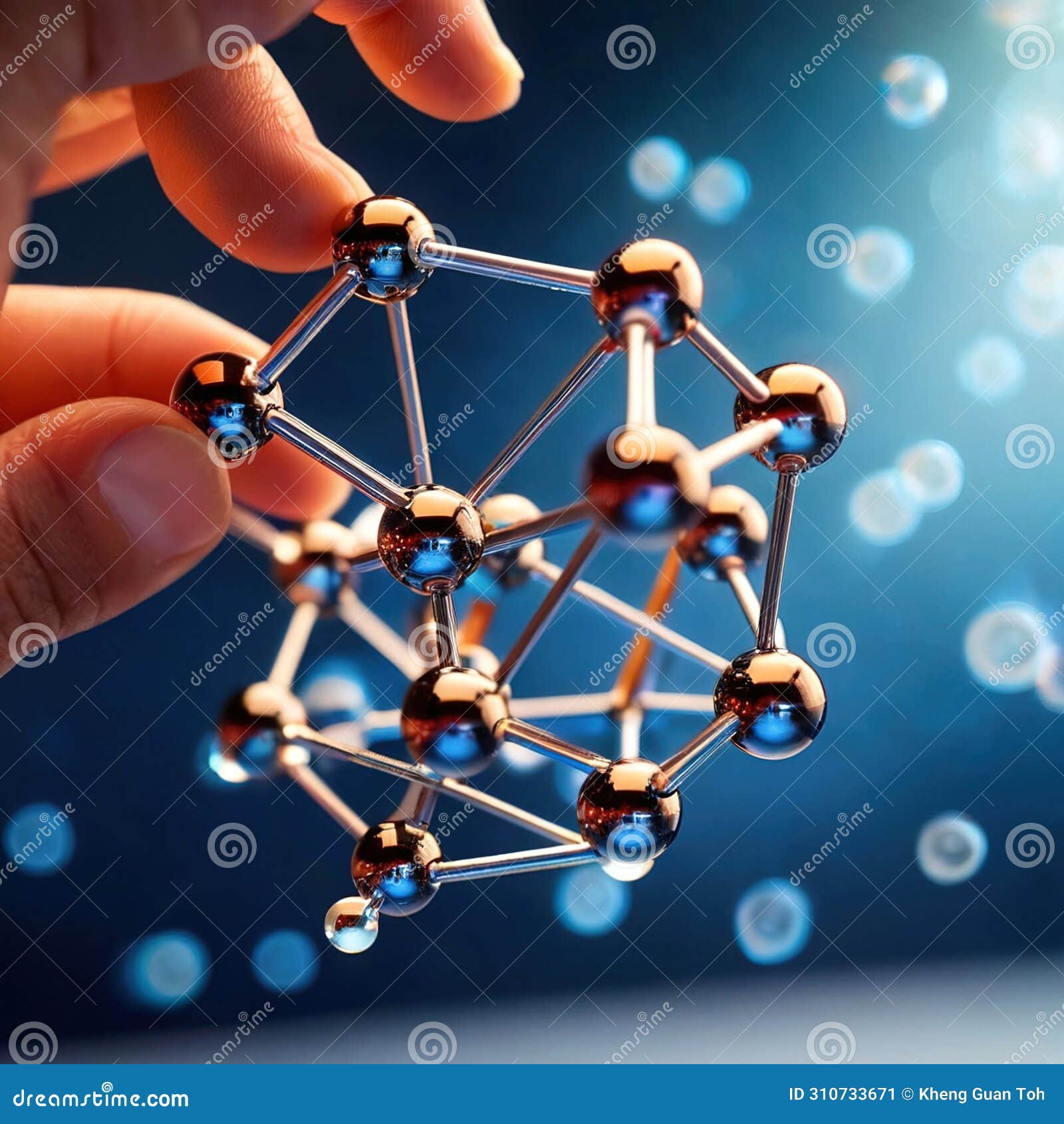 Model of Molecular Structure, Chemistry Representation of Molecule ...