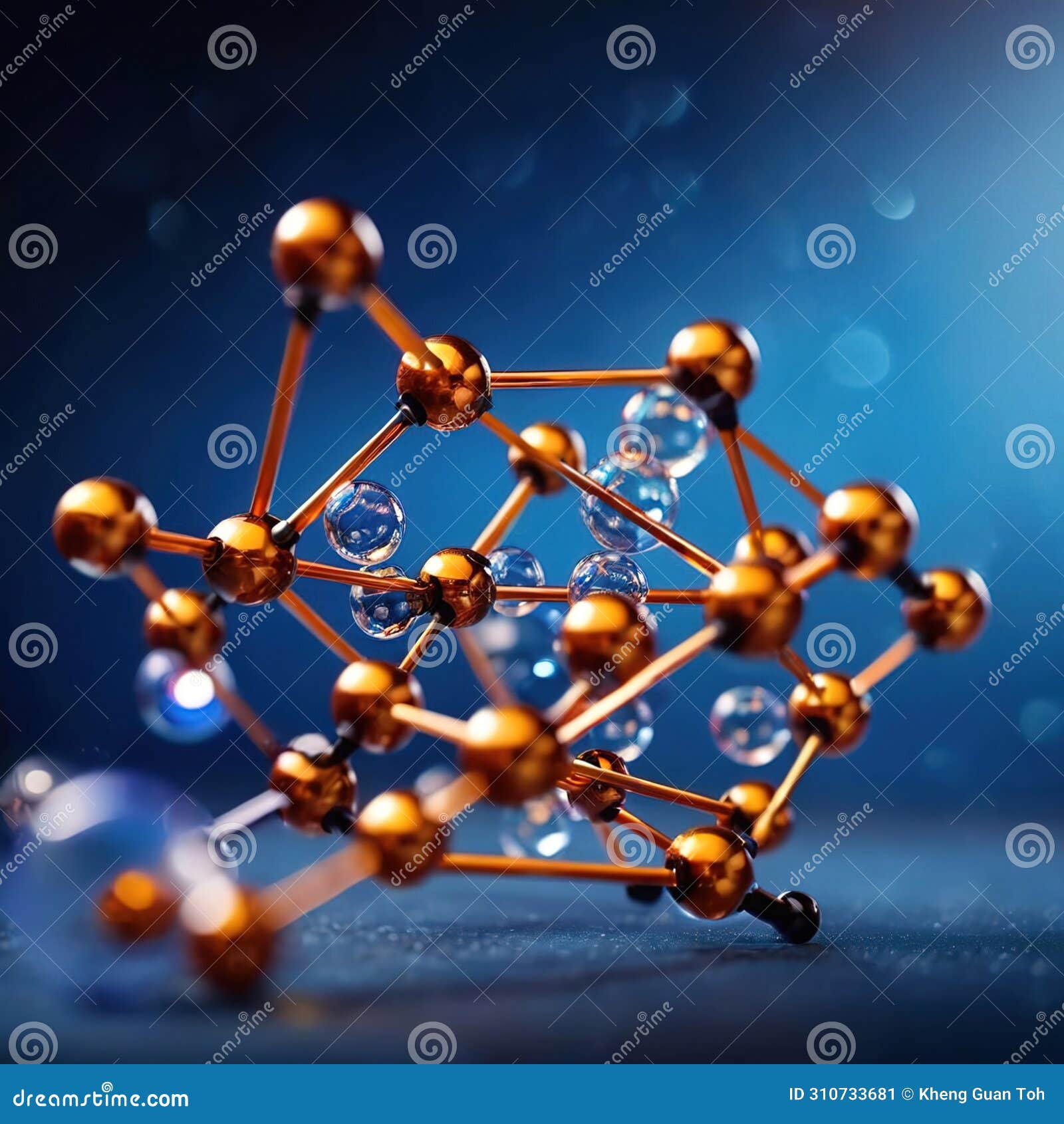 Model of Molecular Structure, Chemistry Representation of Molecule ...