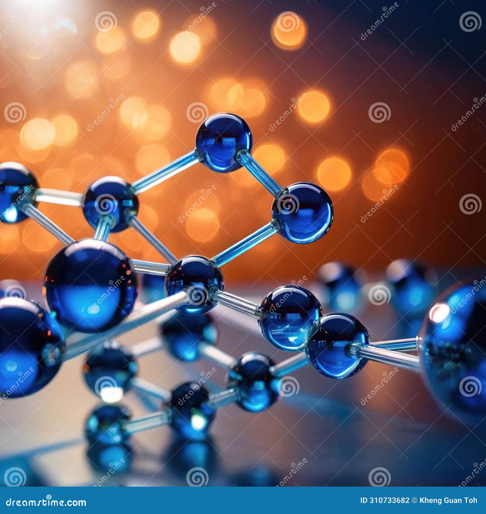 Model of Molecular Structure, Chemistry Representation of Molecule ...