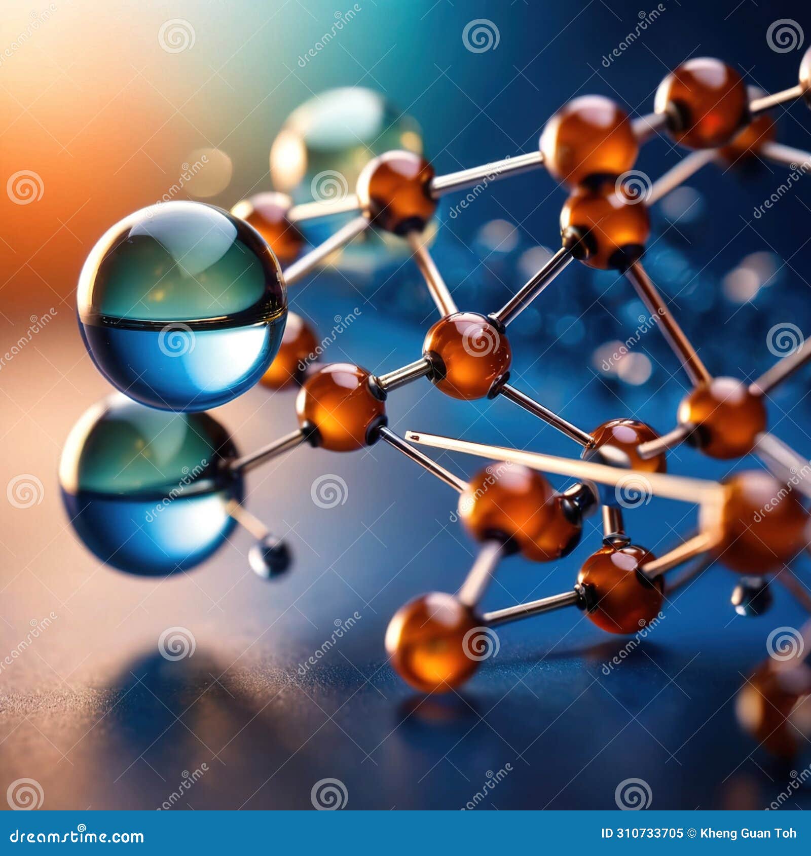 Model of Molecular Structure, Chemistry Representation of Molecule ...