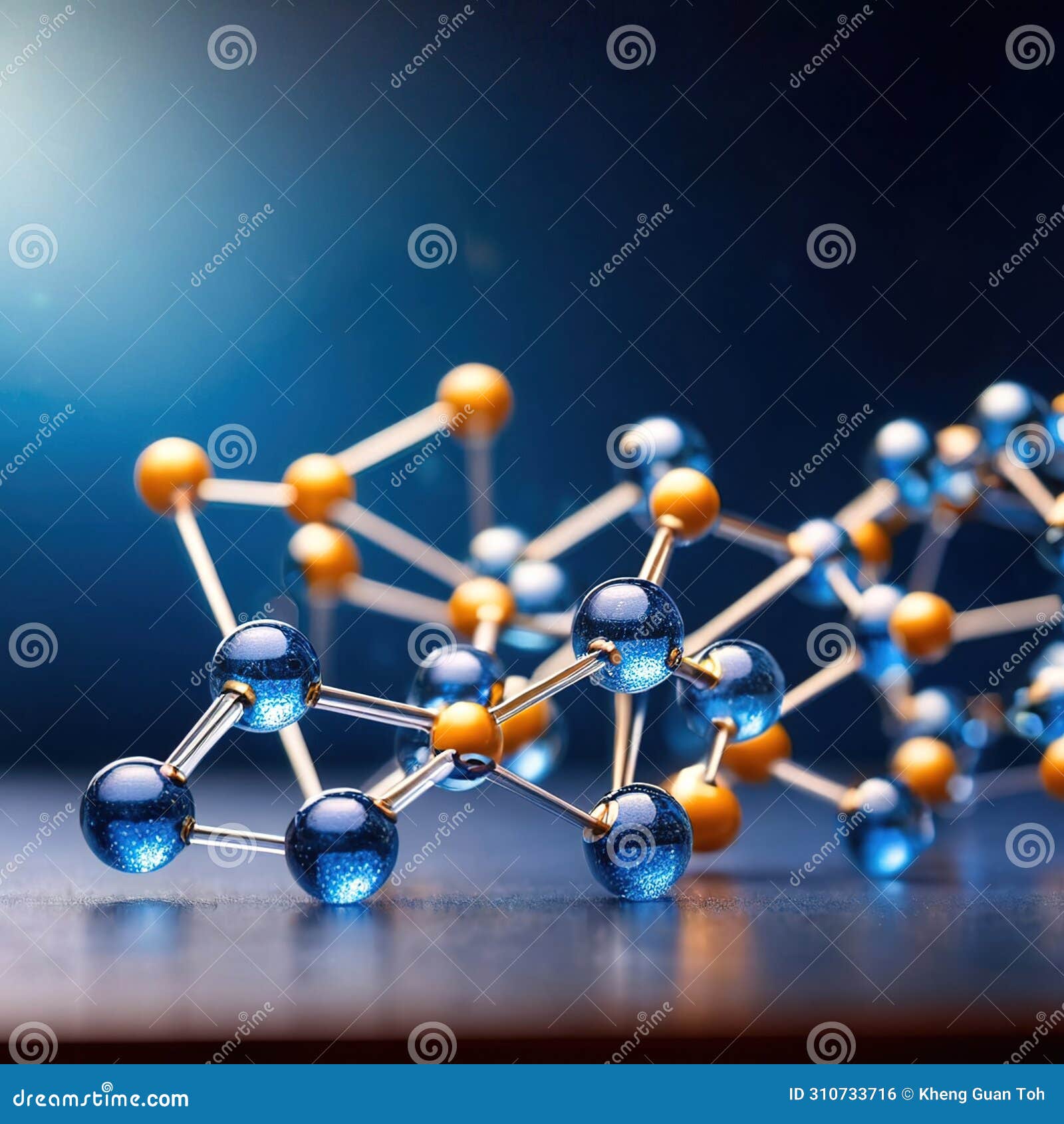 Model of Molecular Structure, Chemistry Representation of Molecule ...
