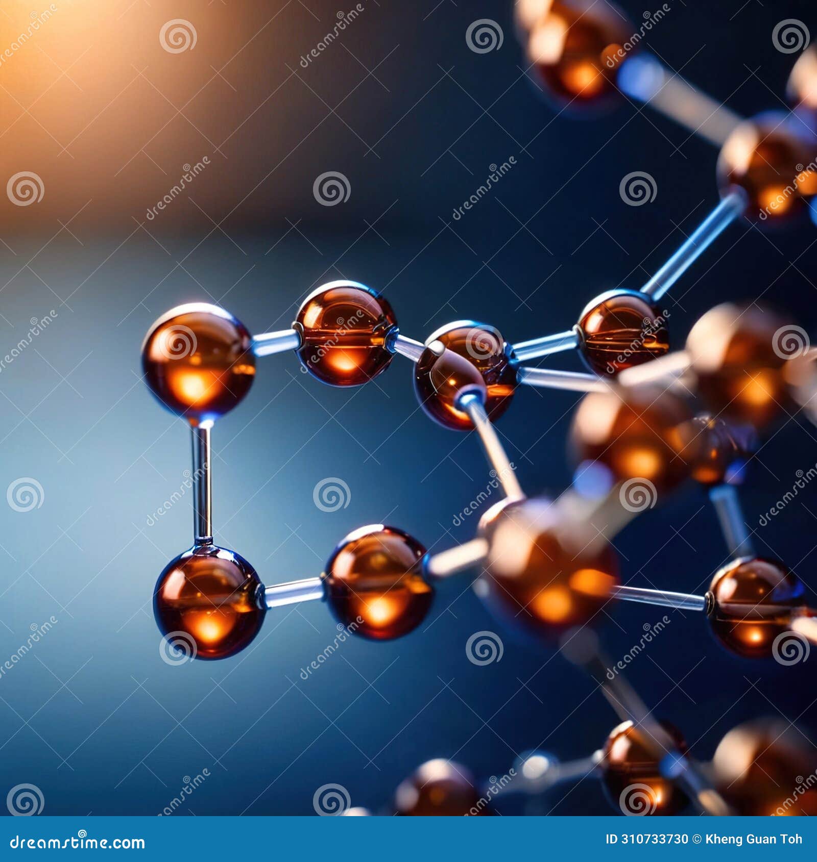 Model of Molecular Structure, Chemistry Representation of Molecule ...