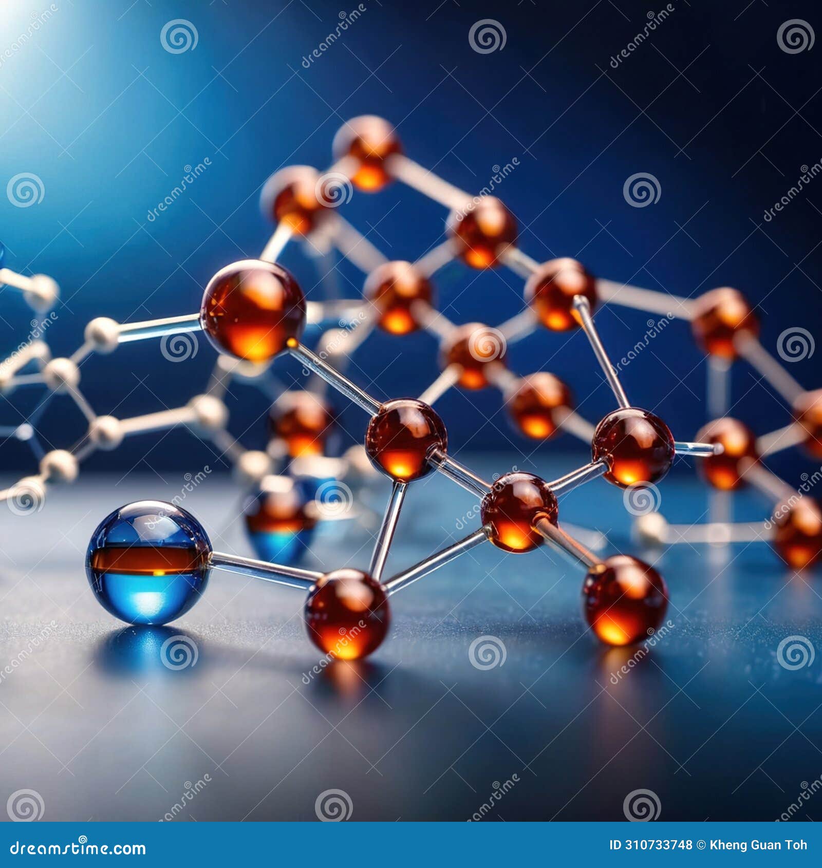Model of Molecular Structure, Chemistry Representation of Molecule ...
