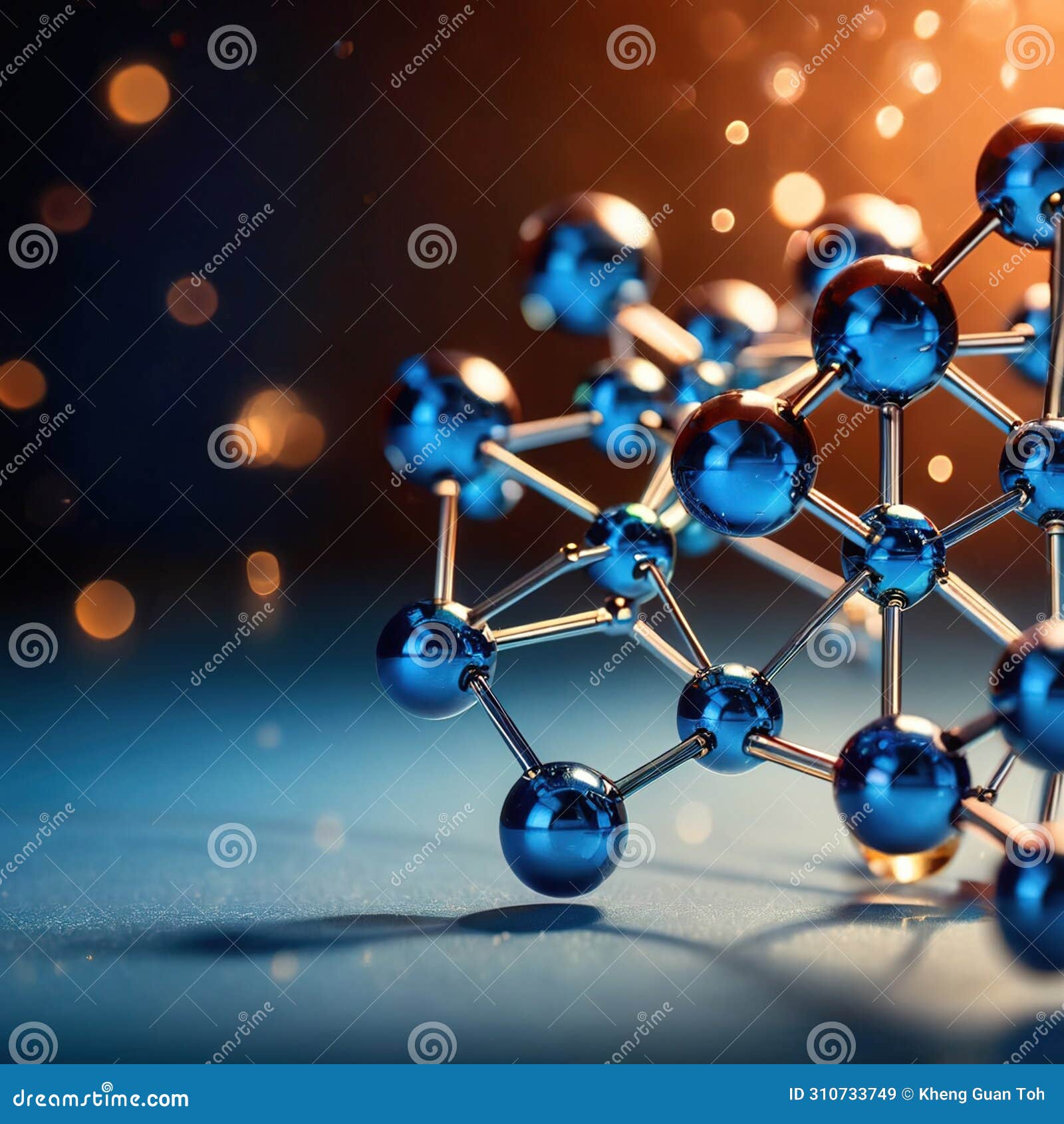 Model of Molecular Structure, Chemistry Representation of Molecule ...