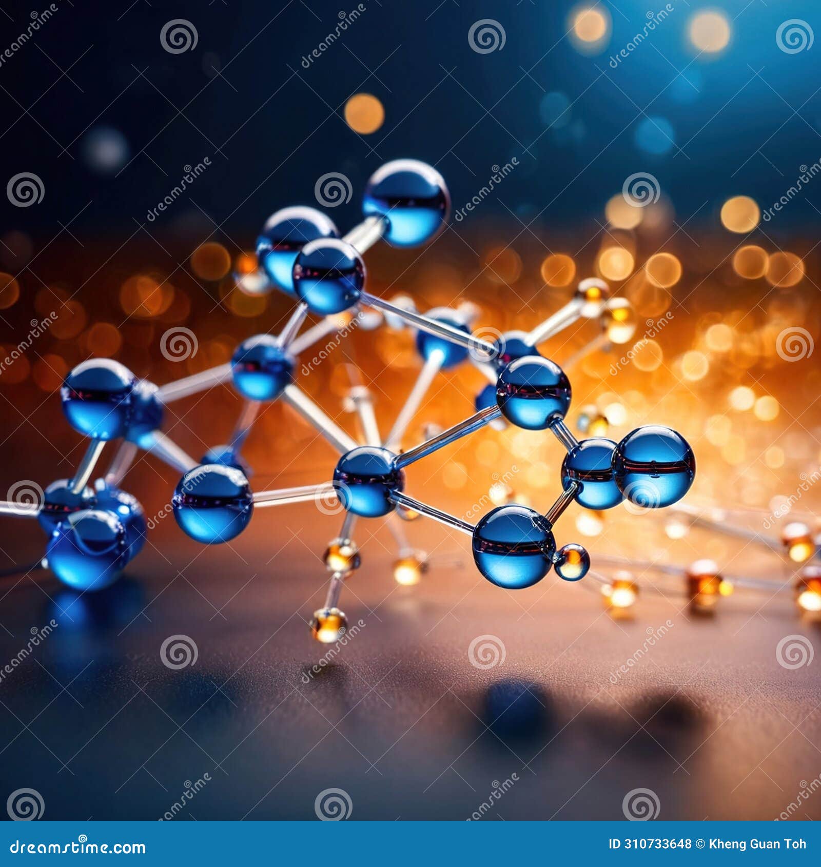 Model of Molecular Structure, Chemistry Representation of Molecule ...