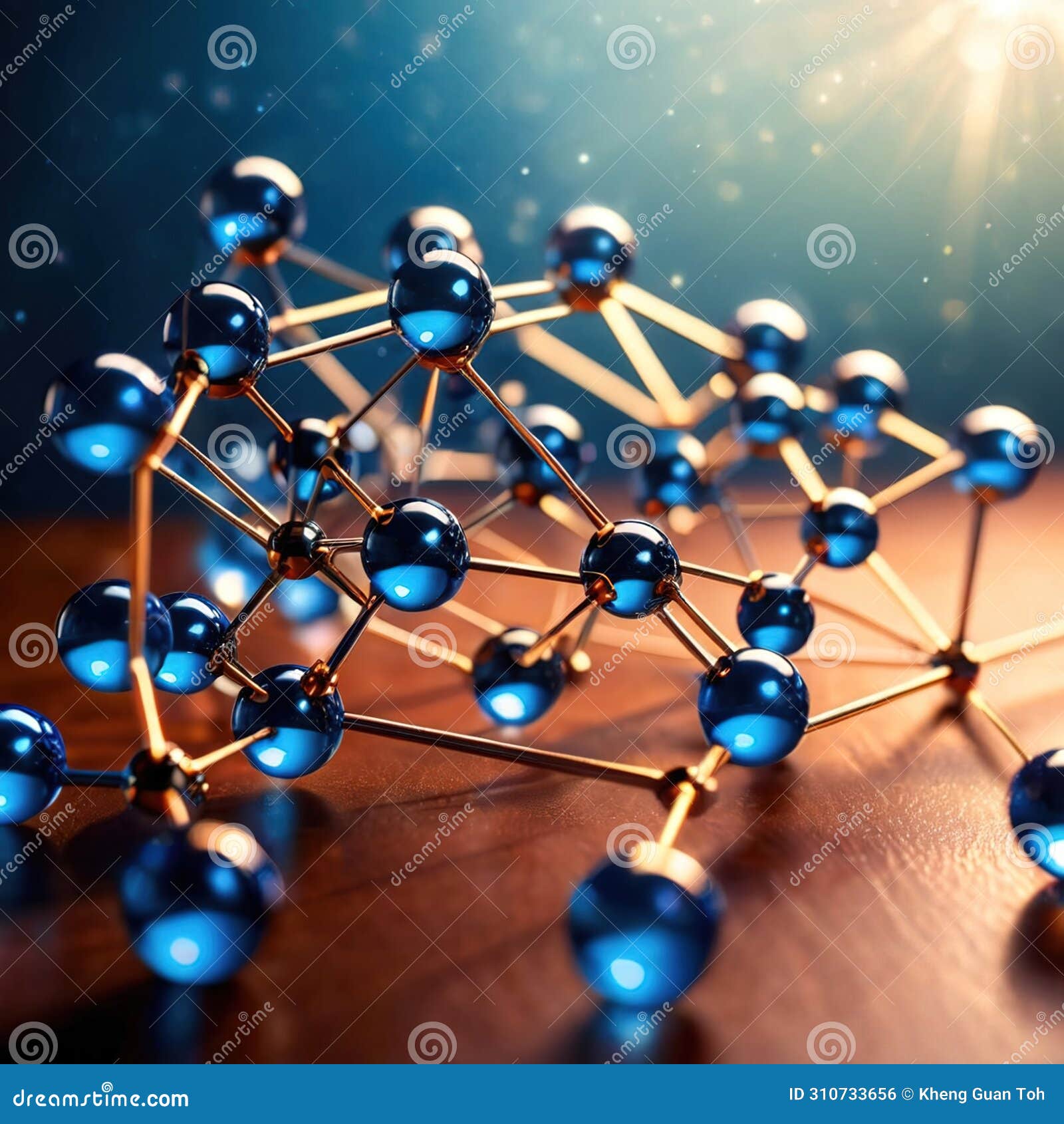 Model of Molecular Structure, Chemistry Representation of Molecule ...