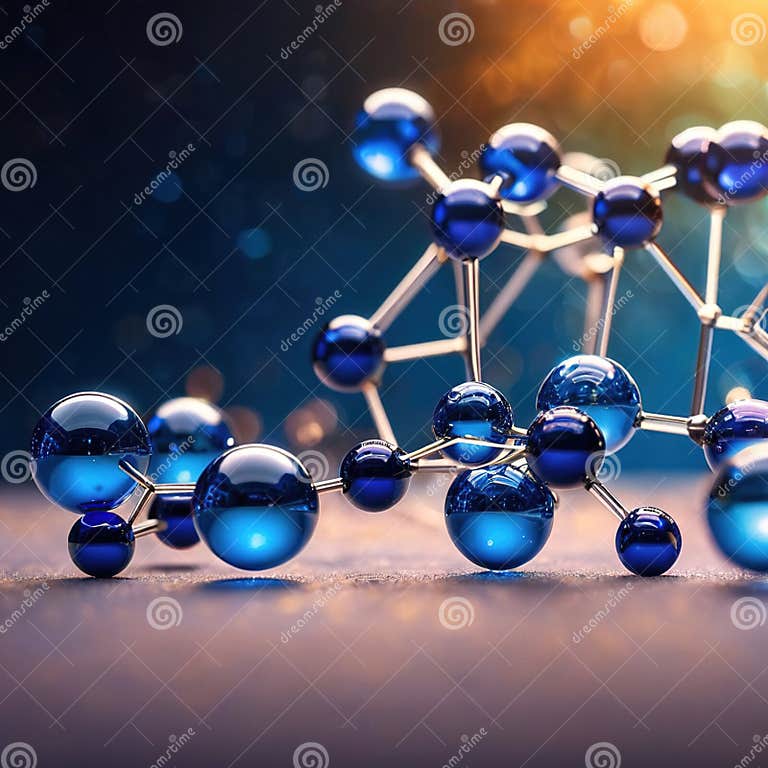Model of Molecular Structure, Chemistry Representation of Molecule ...