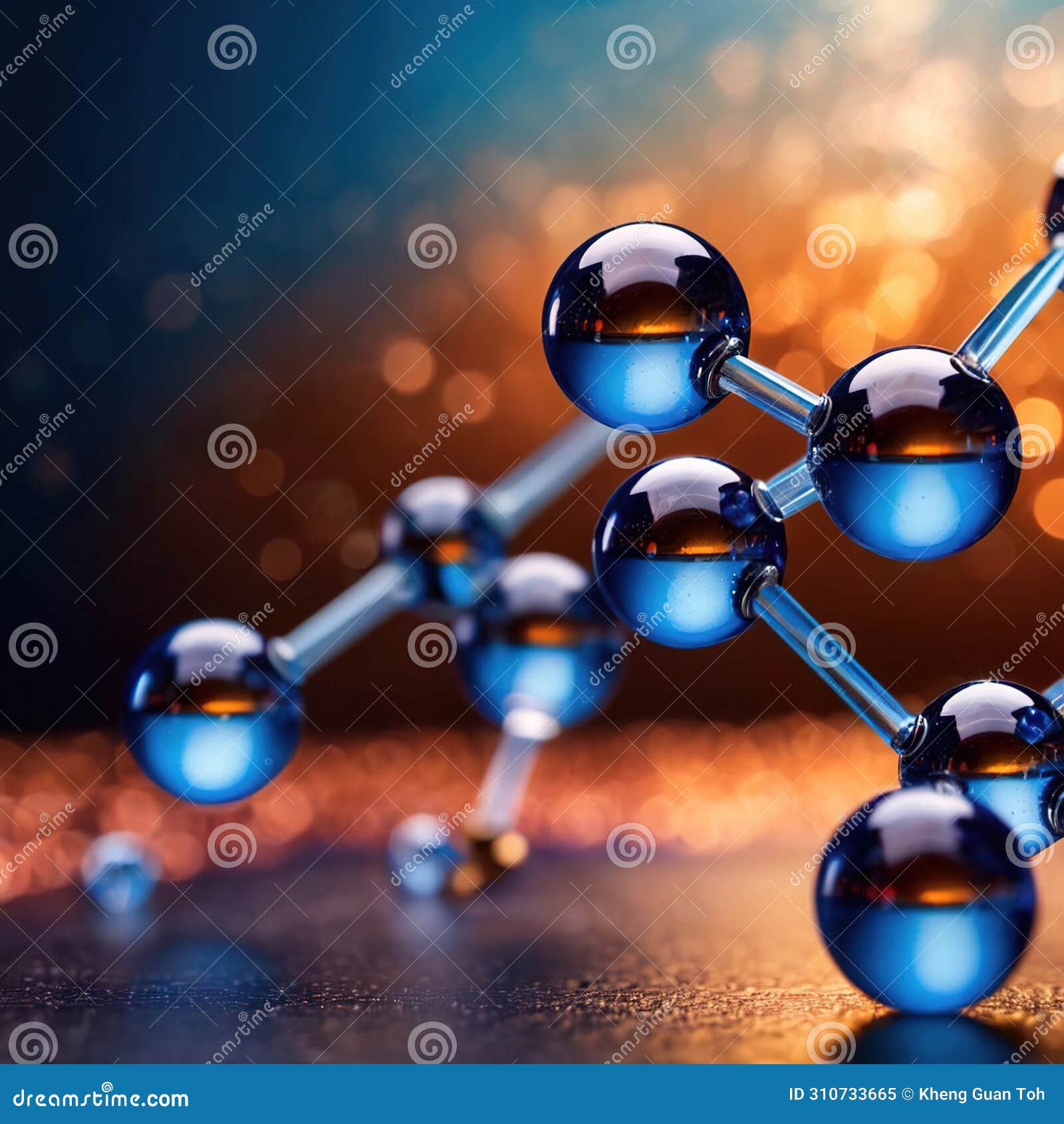 Model of Molecular Structure, Chemistry Representation of Molecule ...