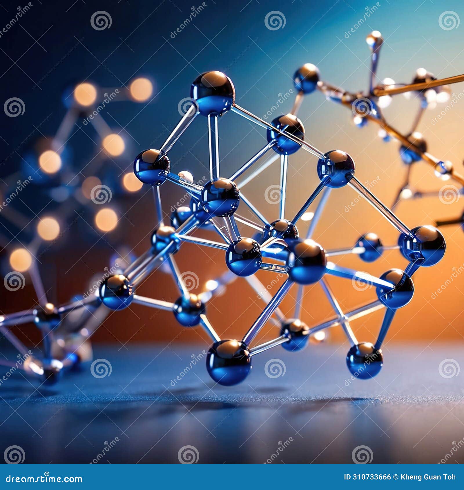 Model of Molecular Structure, Chemistry Representation of Molecule ...