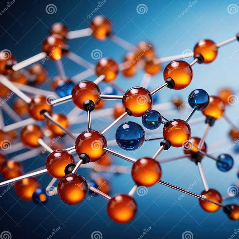 Model of Molecular Structure, Chemistry Representation of Molecule ...