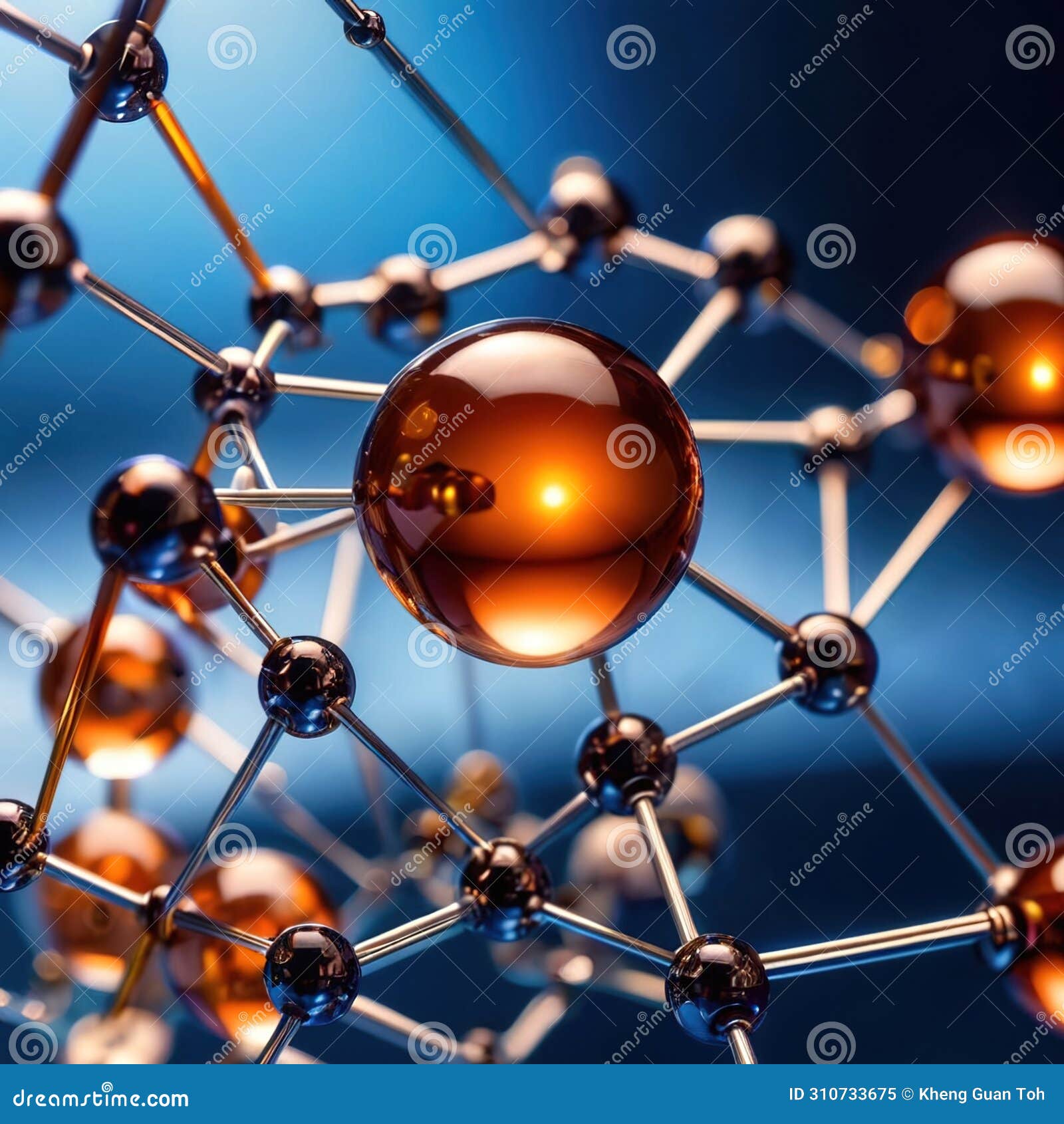Model of Molecular Structure, Chemistry Representation of Molecule ...
