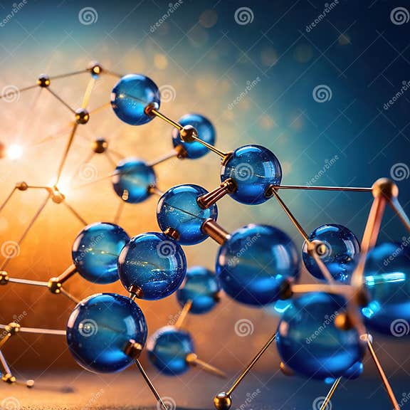Model of Molecular Structure, Chemistry Representation of Molecule ...