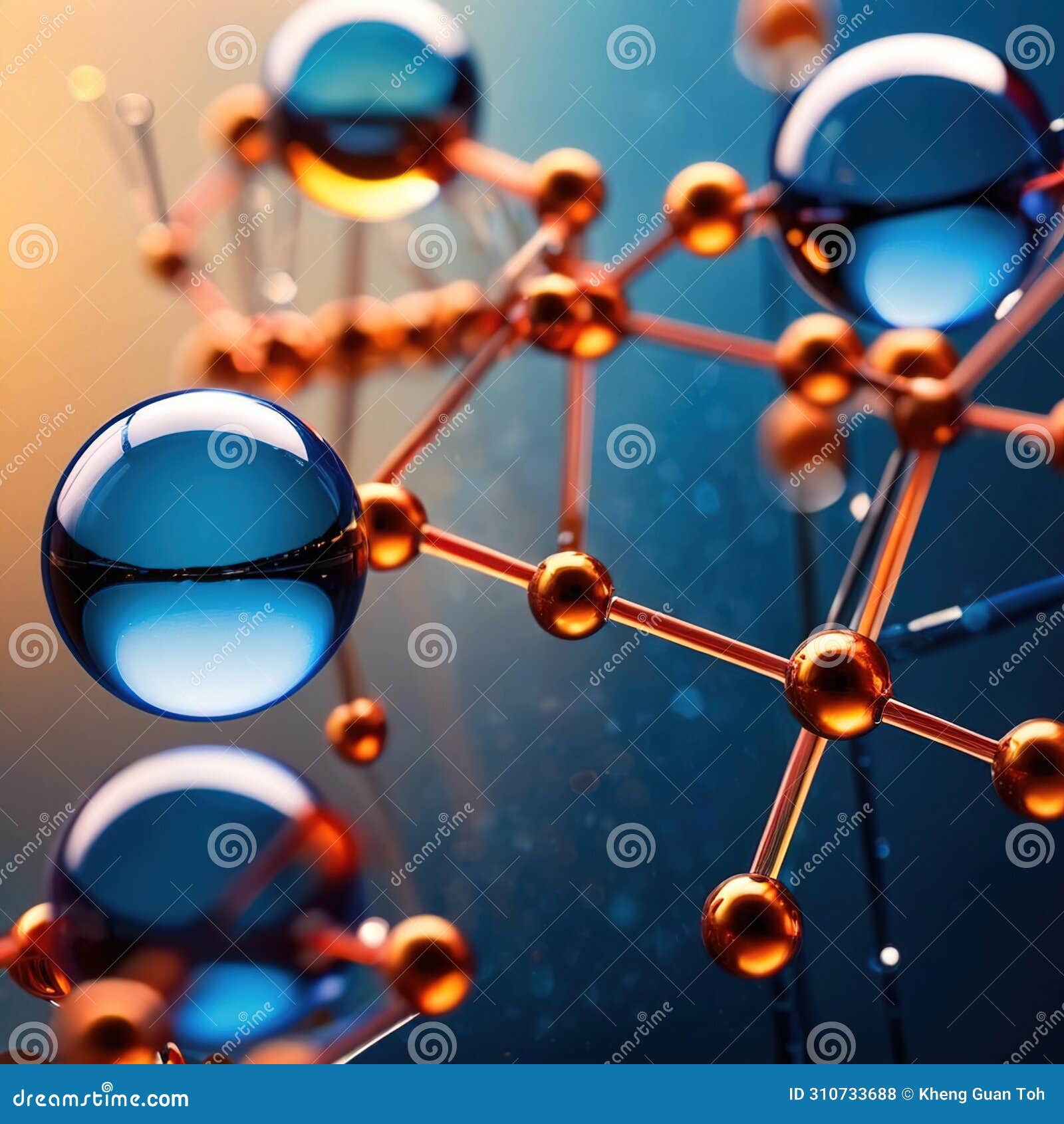Model of Molecular Structure, Chemistry Representation of Molecule ...