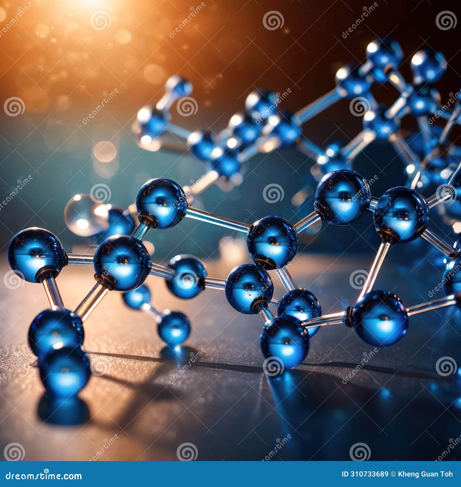 Model of Molecular Structure, Chemistry Representation of Molecule ...
